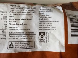 Woolworths Australian Hash Brown 750g | bunch