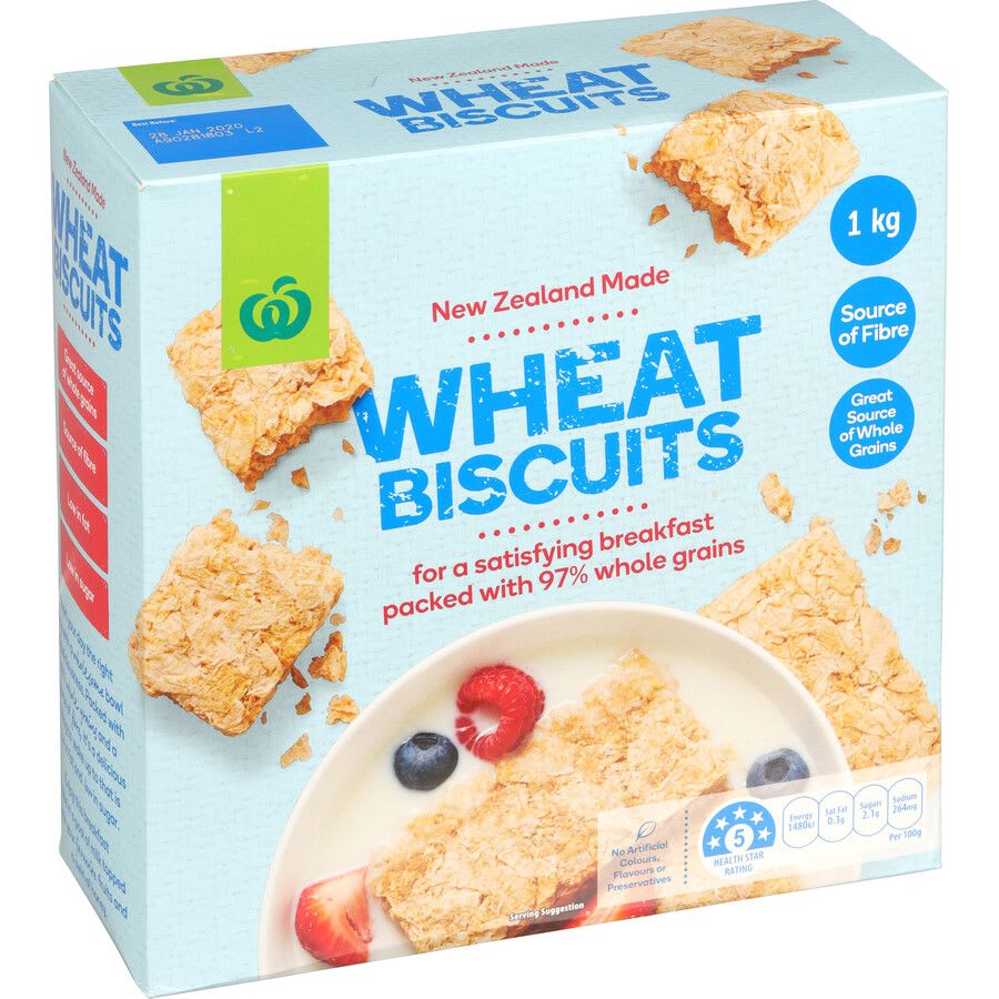 Woolworths Wheat Biscuits 1kg | bunch
