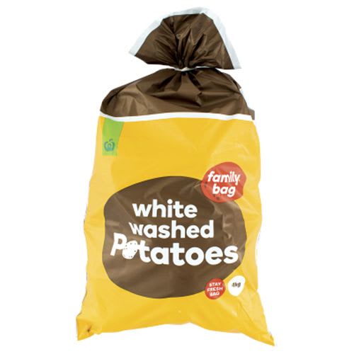 Woolworths Potato White Washed 4kg | bunch
