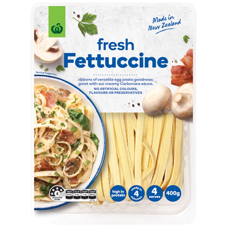 Woolworths Pasta Egg Fettucine 400g | bunch