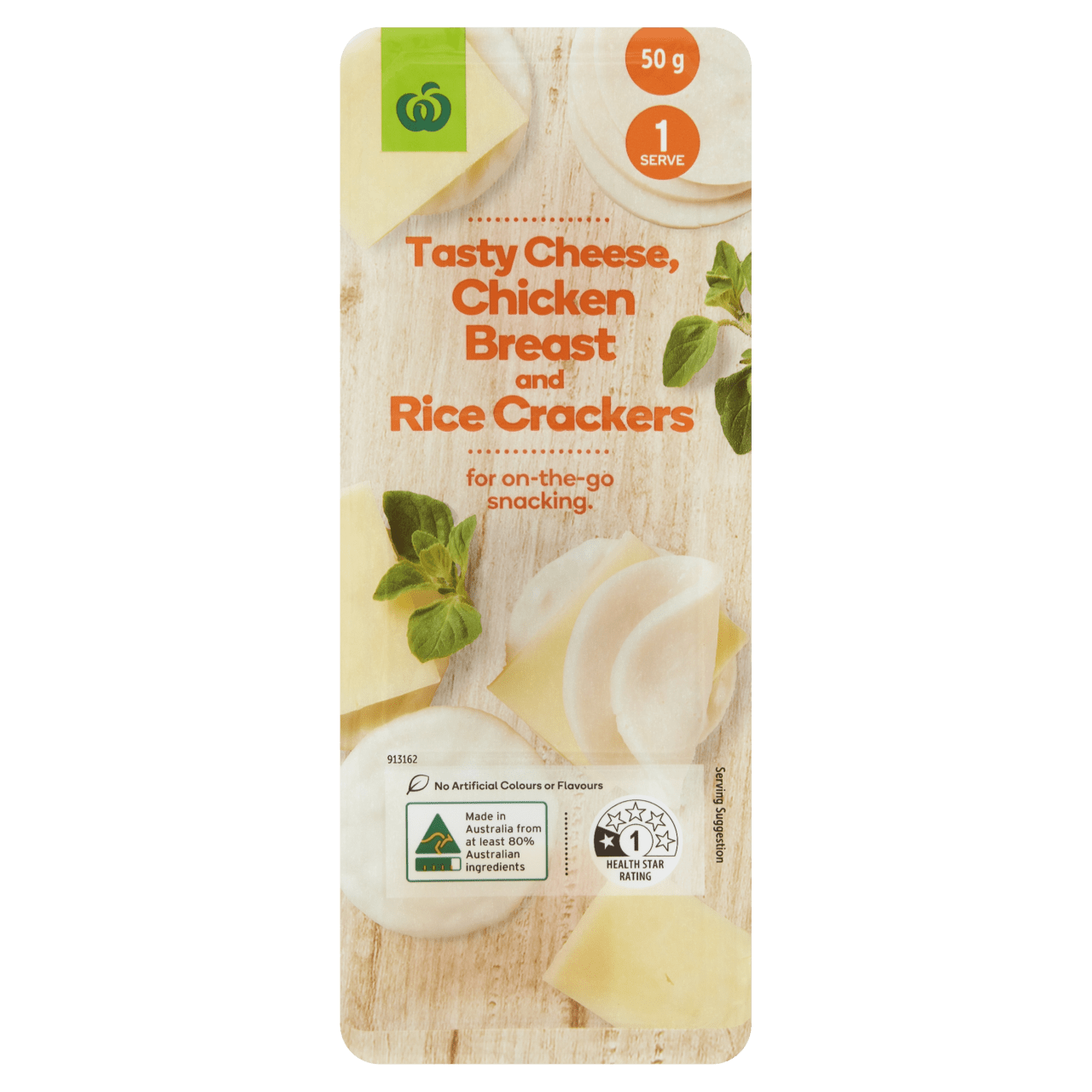 Woolworths Thin & Crispy Rice Crackers Cheese 100g | bunch
