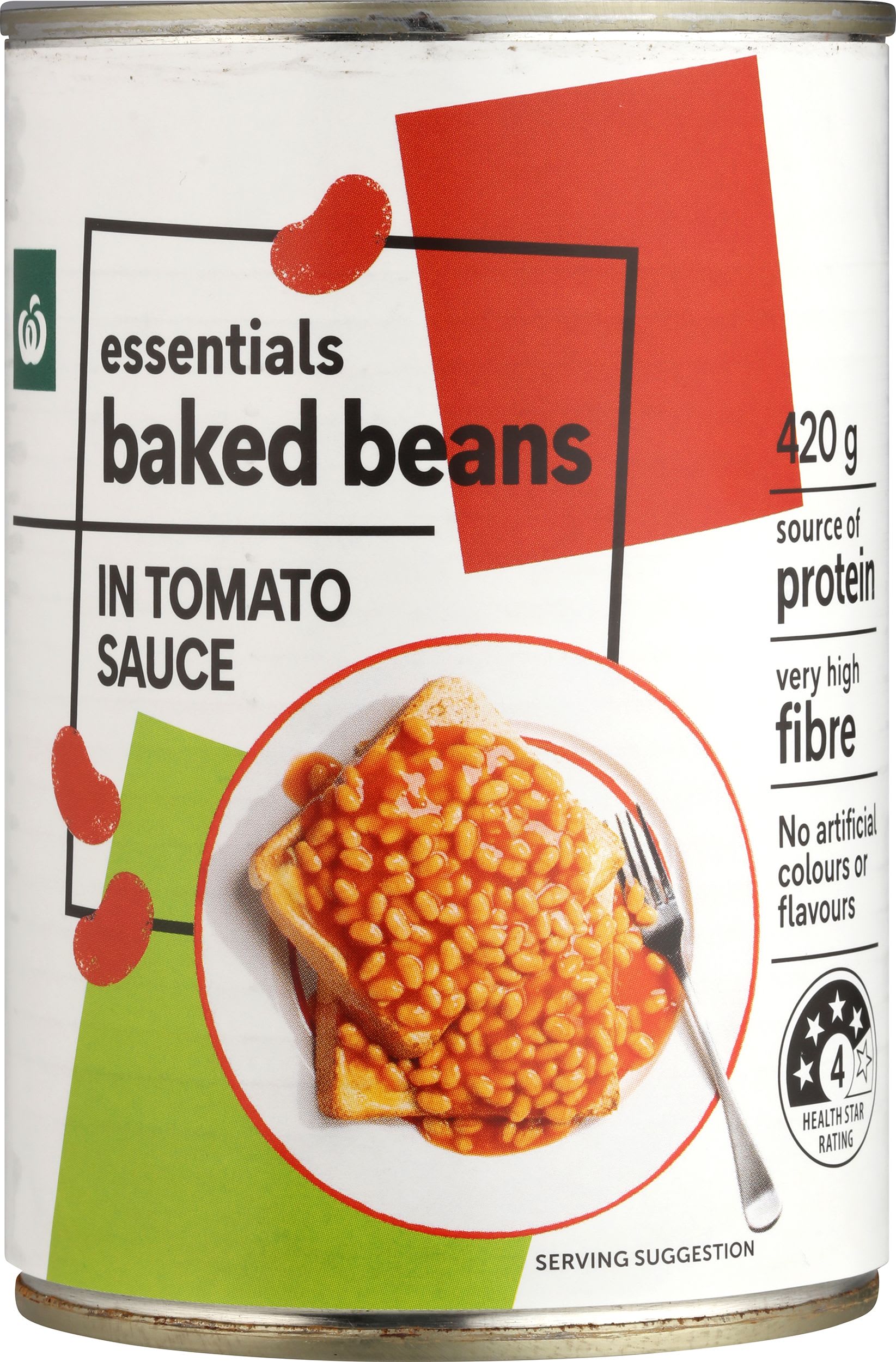 Woolworths Essential Baked Beans 420g | bunch
