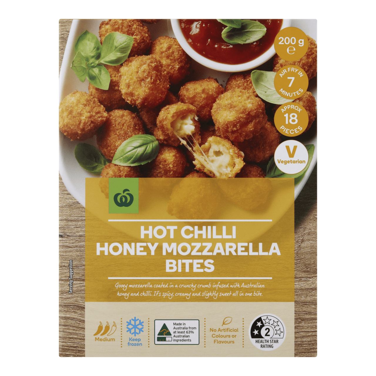 Woolworths Hot Chilli Honey Mozzarella Bites 200g | bunch