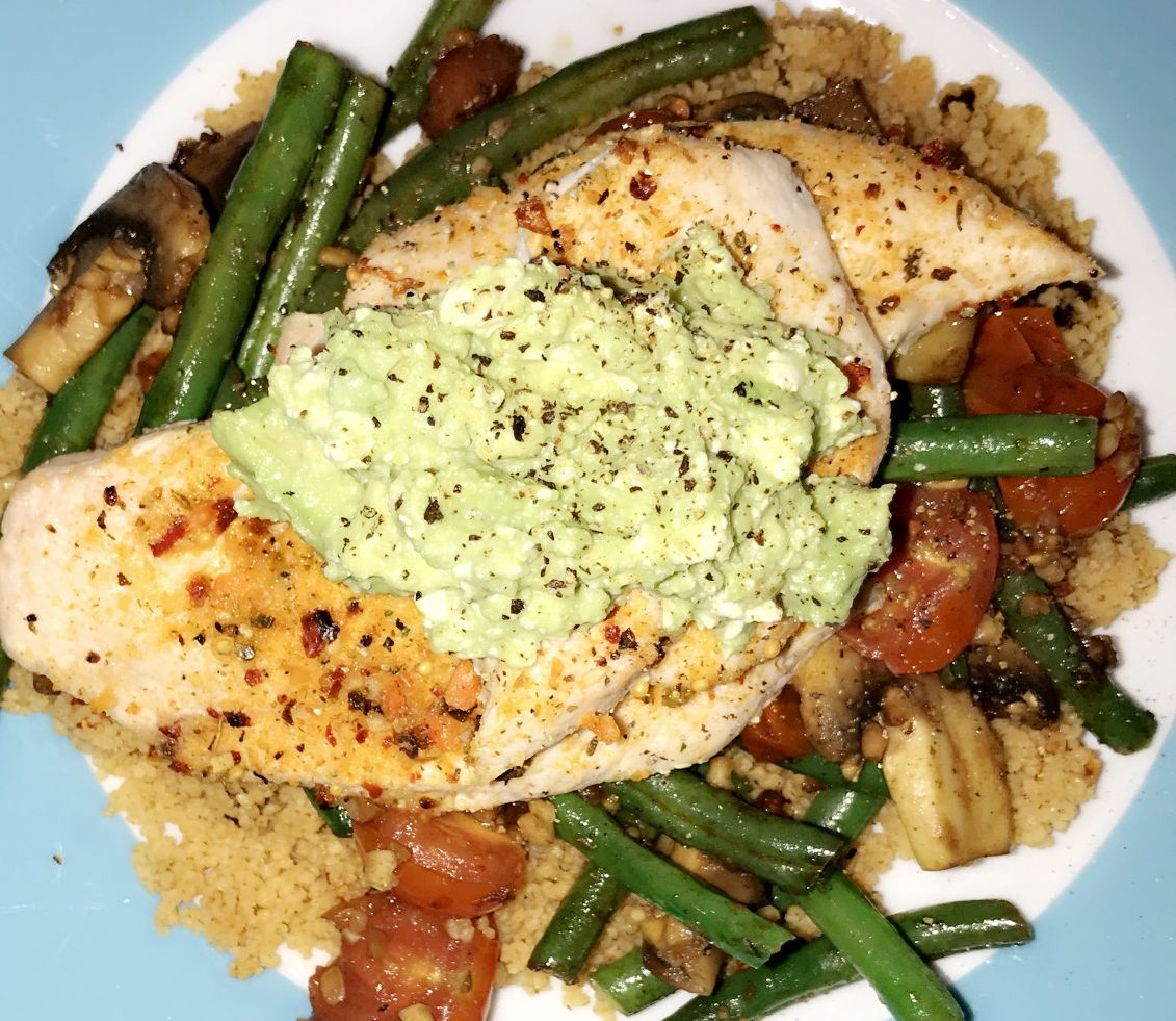 Mediterranean Chicken, cous cous & Avacado | bunch