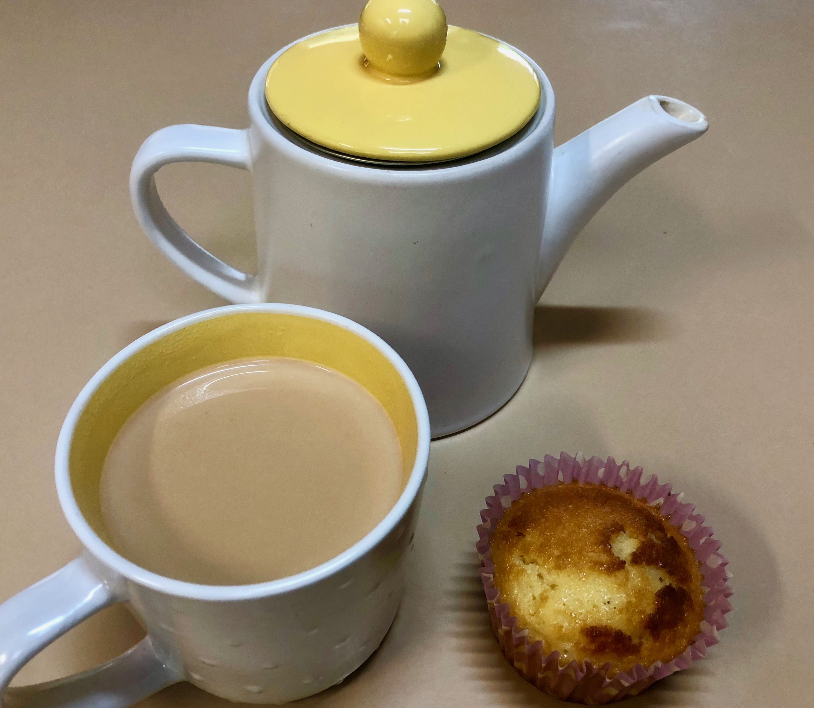 Chai tea brewed with milk | bunch