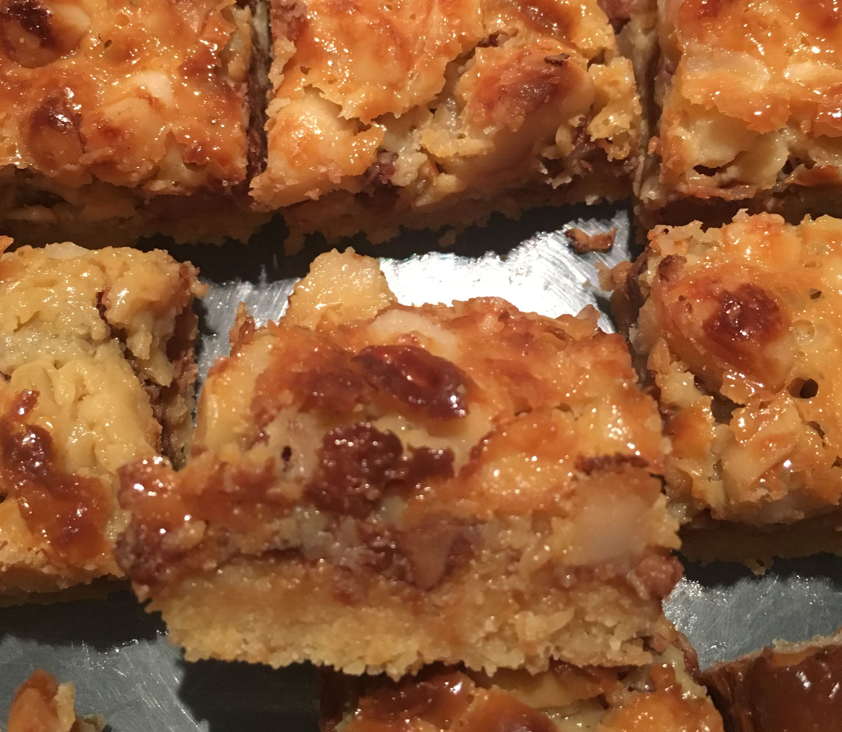 Choc Macadamia Caramel Slice | bunch