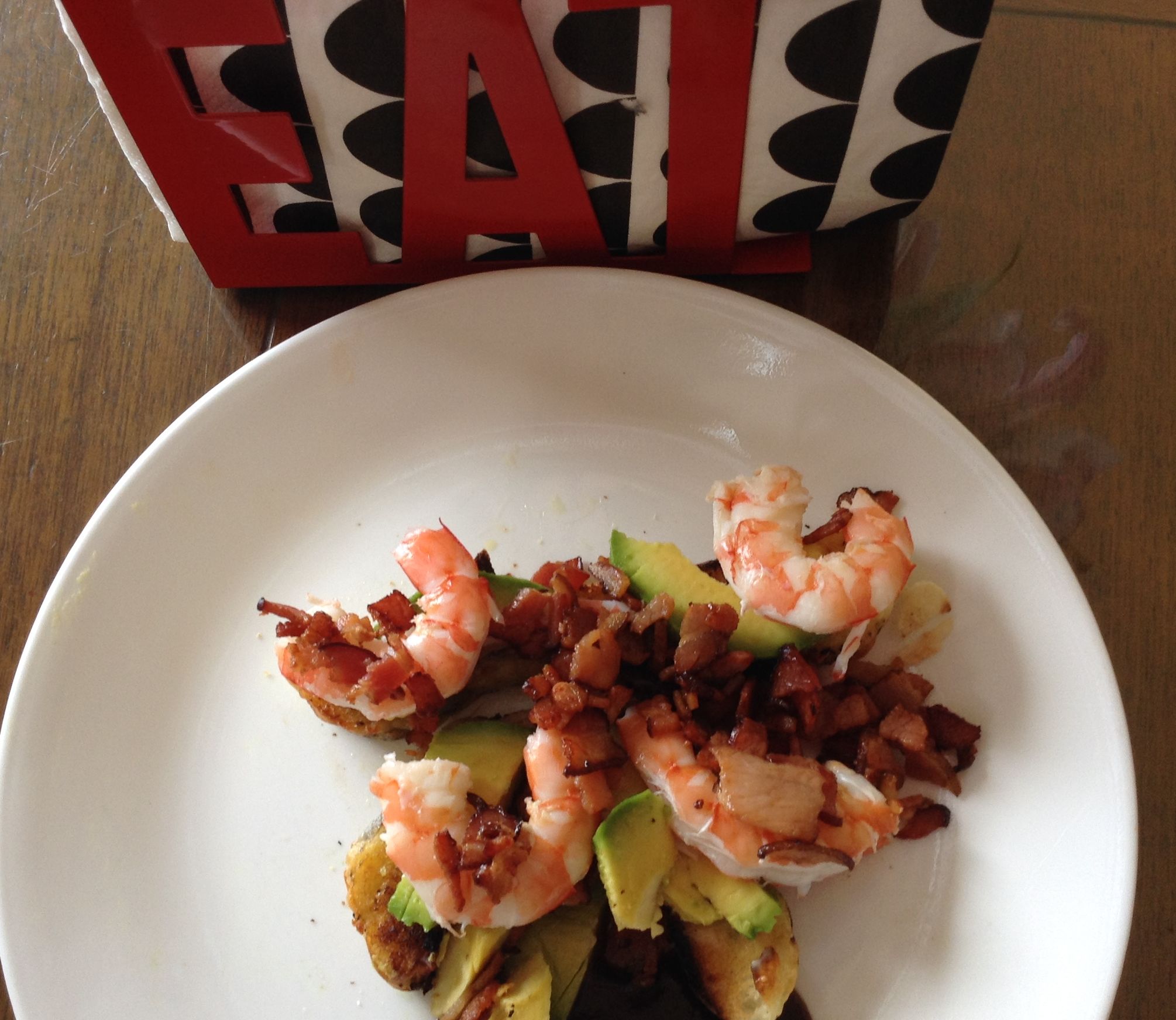 King prawns on fancy toast | bunch