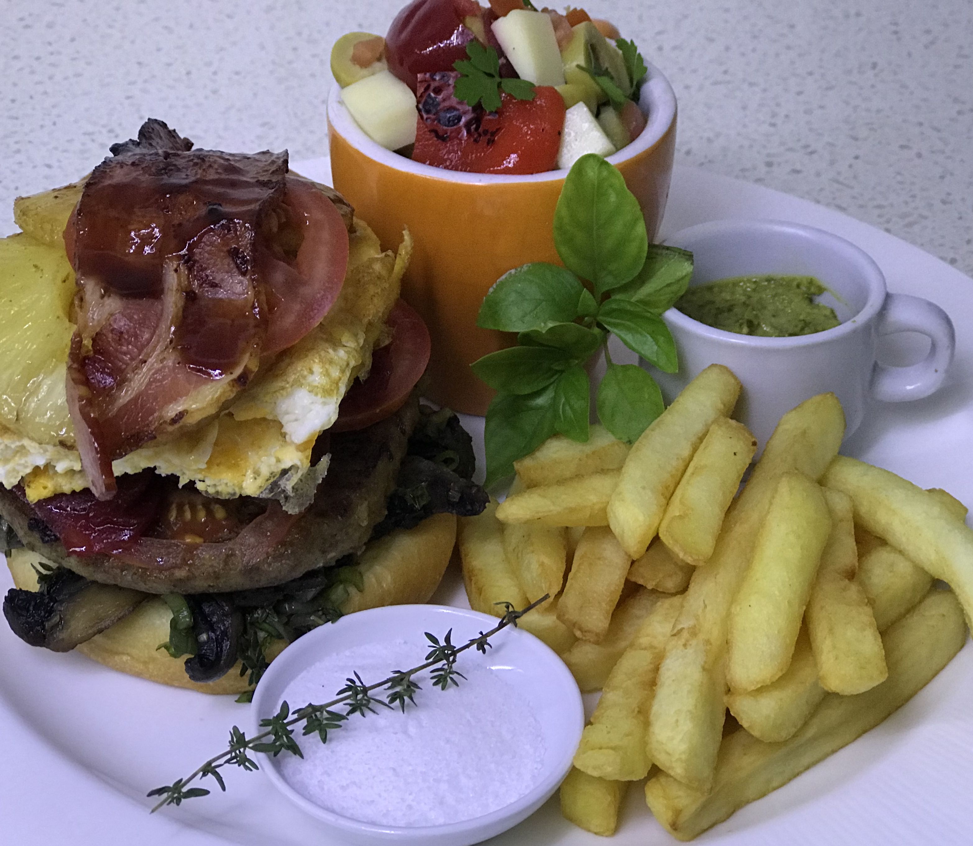 Aussie Italian combo hamburger | bunch