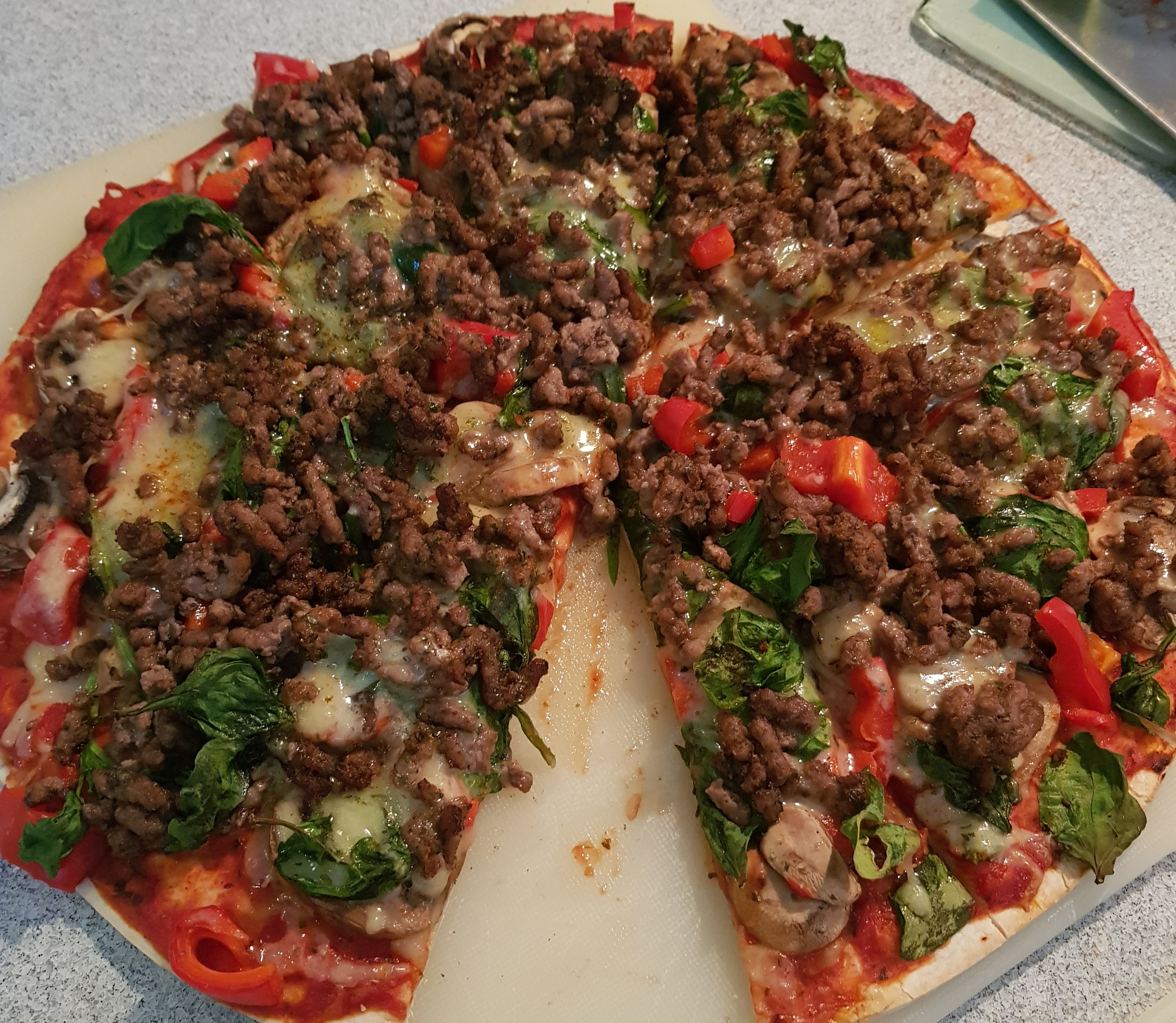 Loaded Beef pizza | bunch