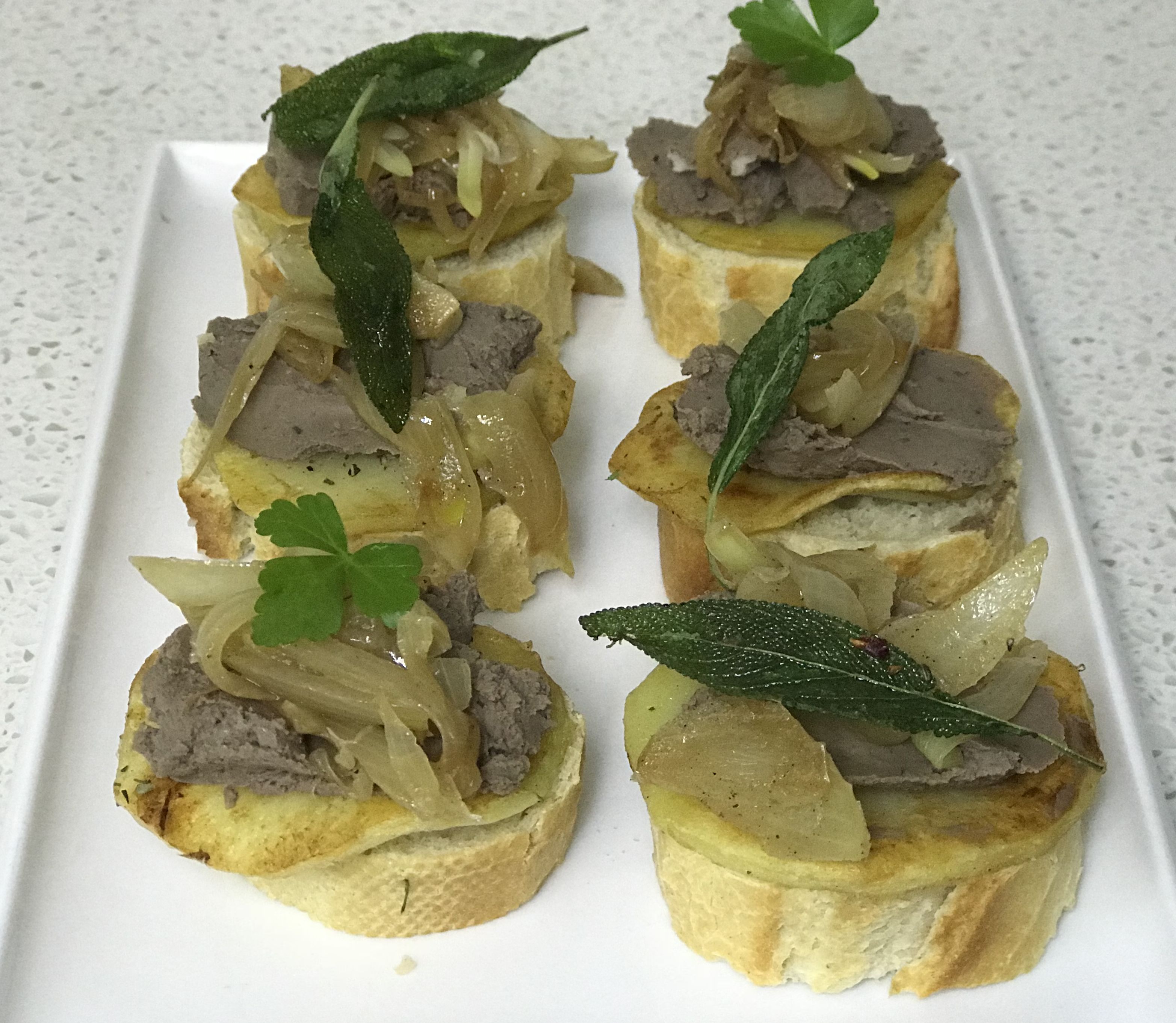 Pate and Garlic bread bites | bunch