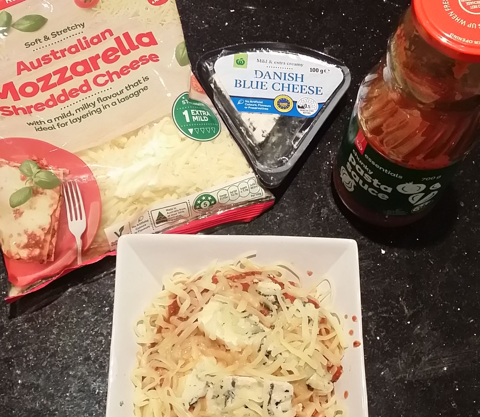 Blue Sticky Pasta | bunch