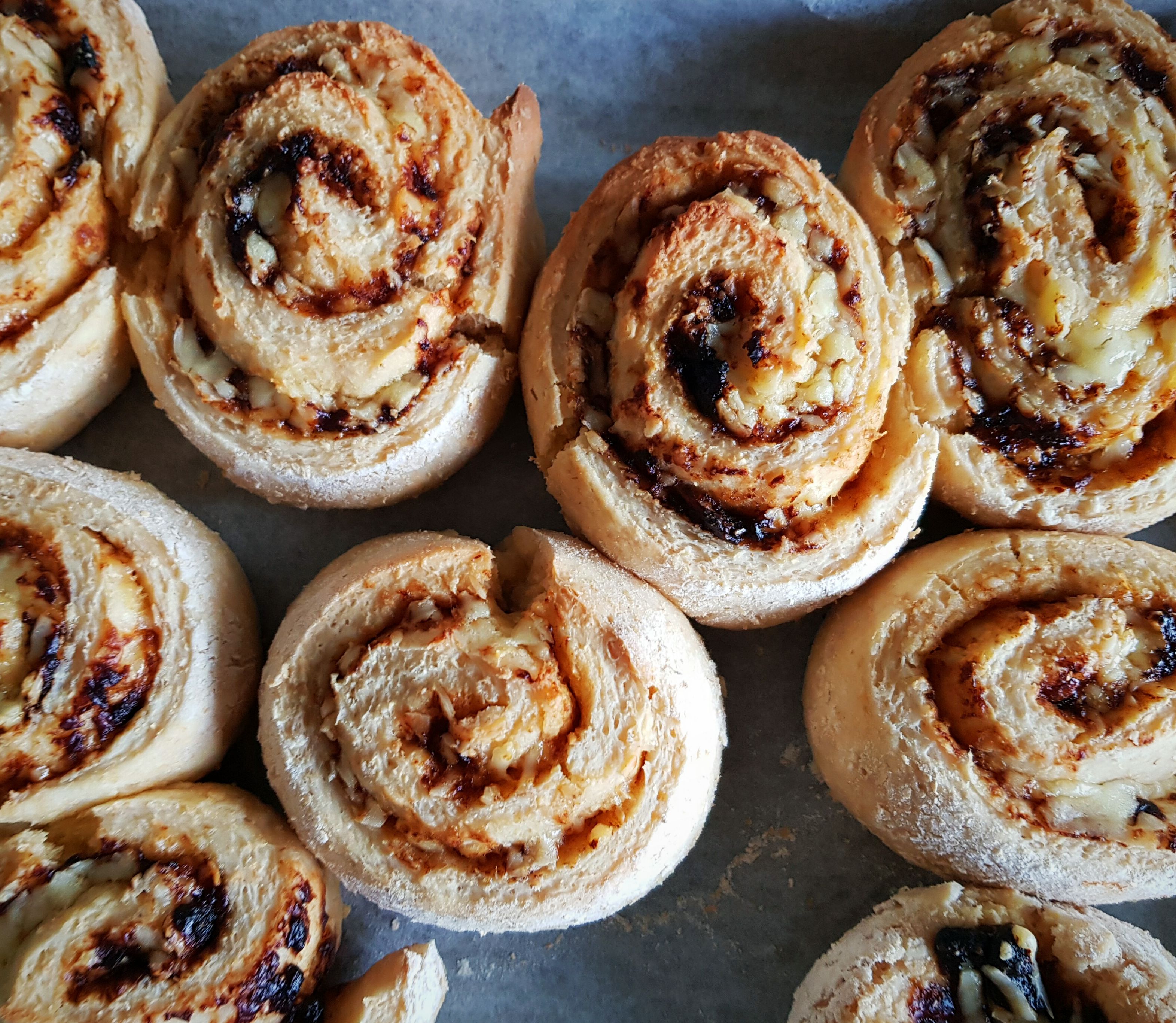 Wholemeal Vegemite Scrolls | bunch