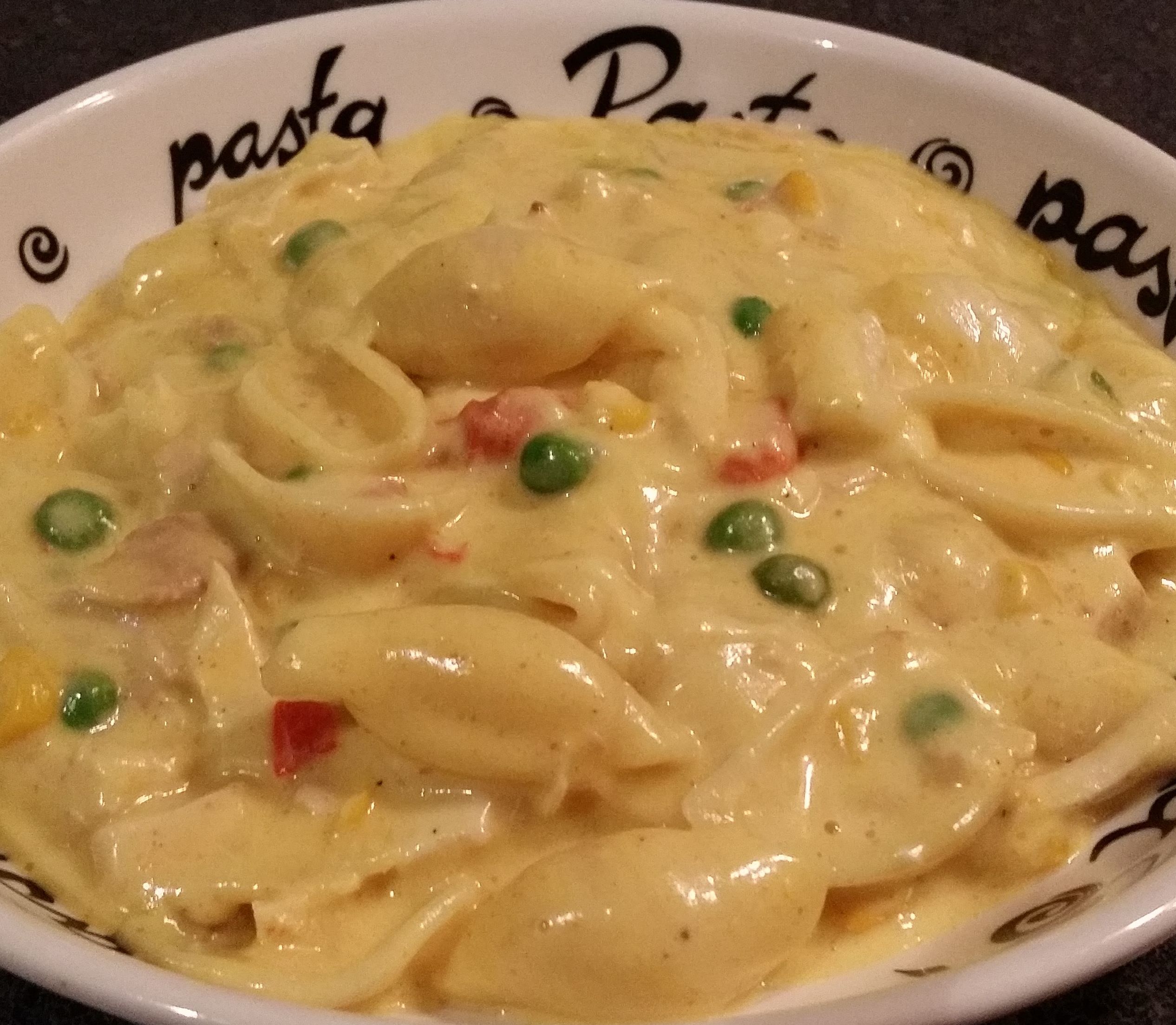 Creamy Curry BBQ Chicken Pasta | bunch
