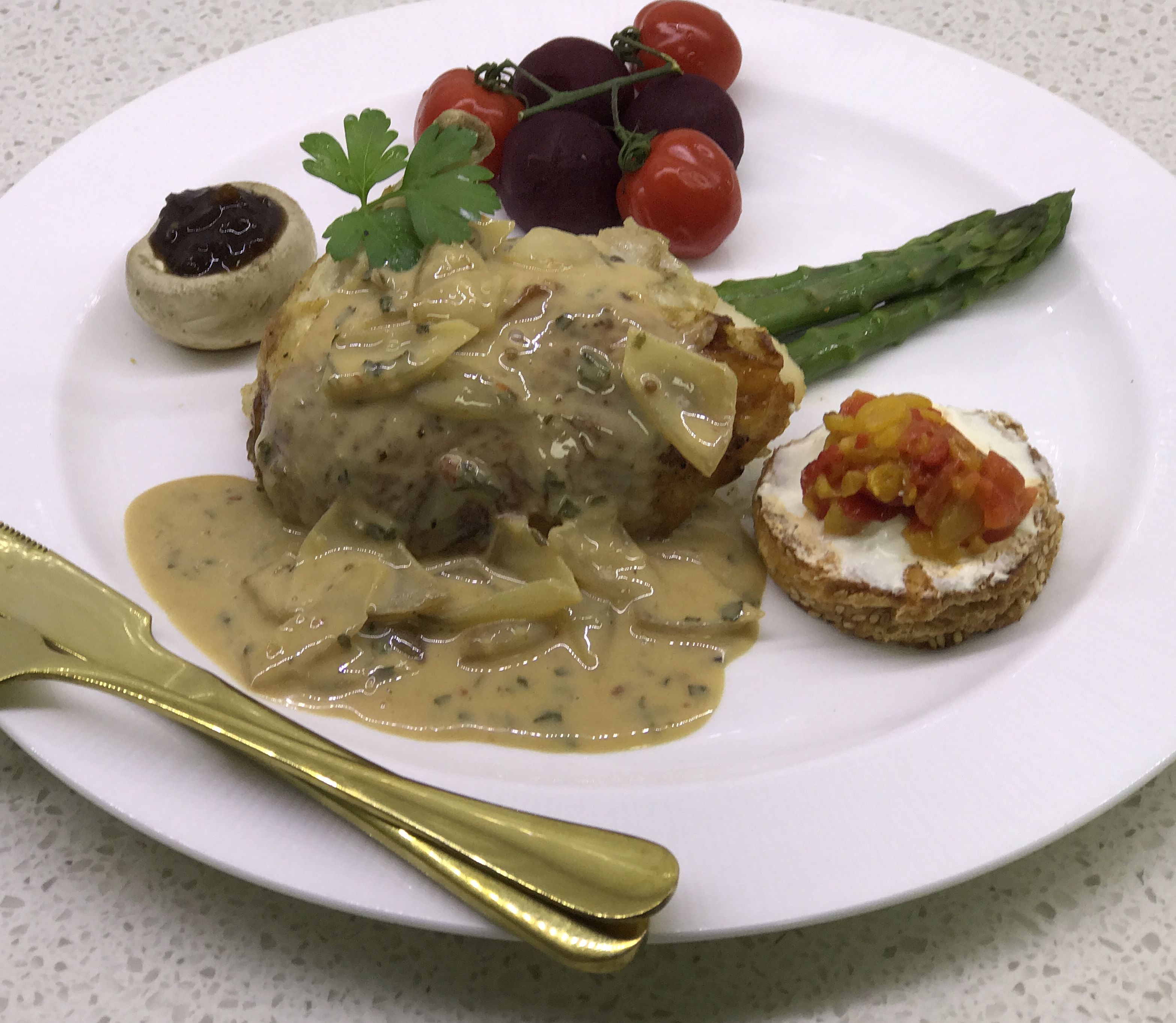 Camembert Chicken Breast with | bunch