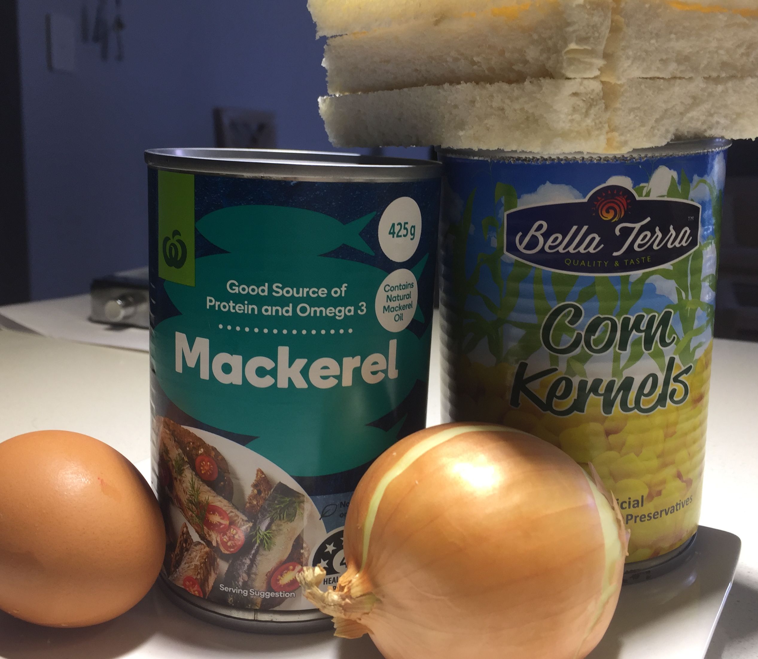 Mackerel & corn kernel balls | bunch