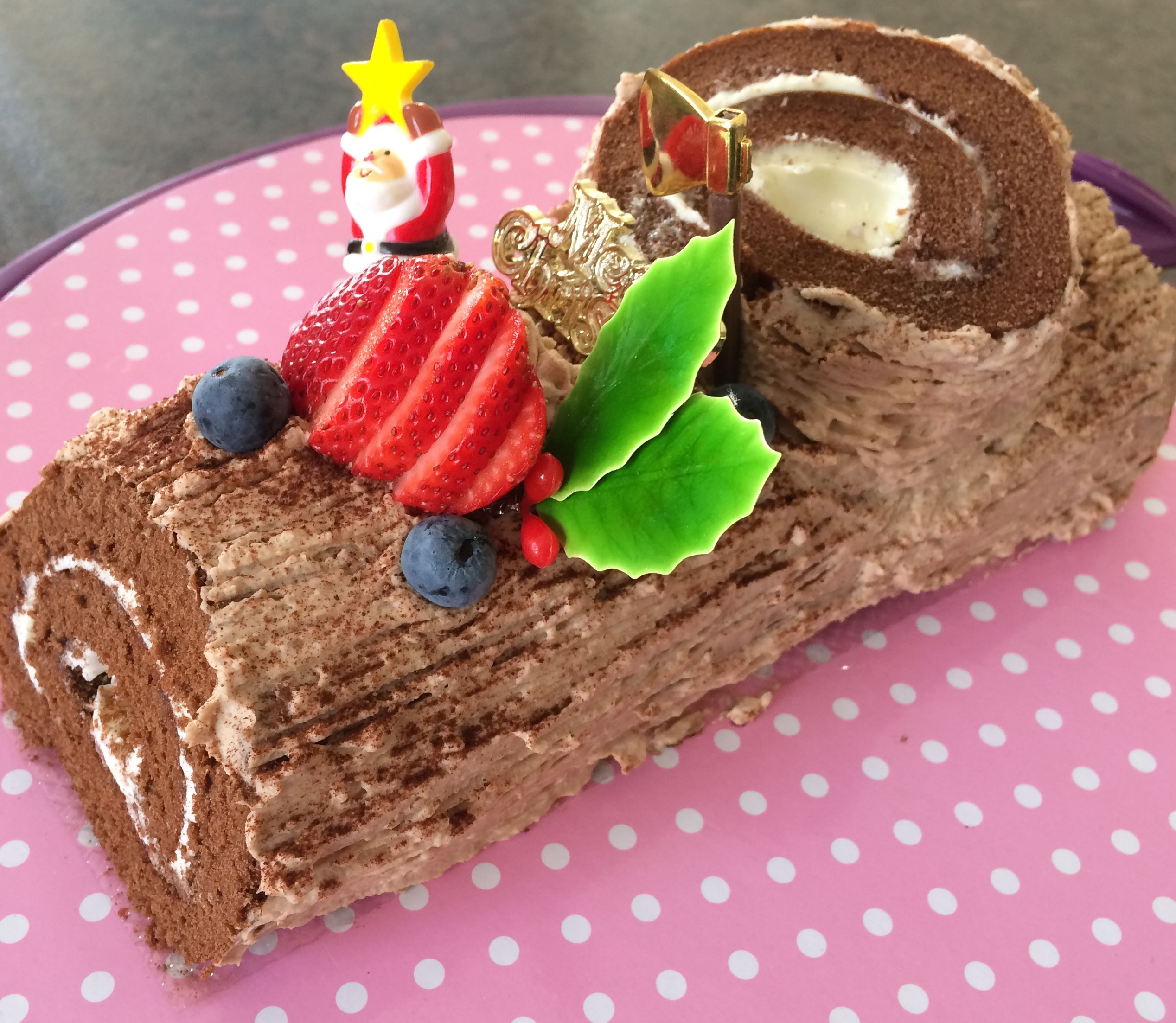 Buche de Noel(Log Cake) | bunch