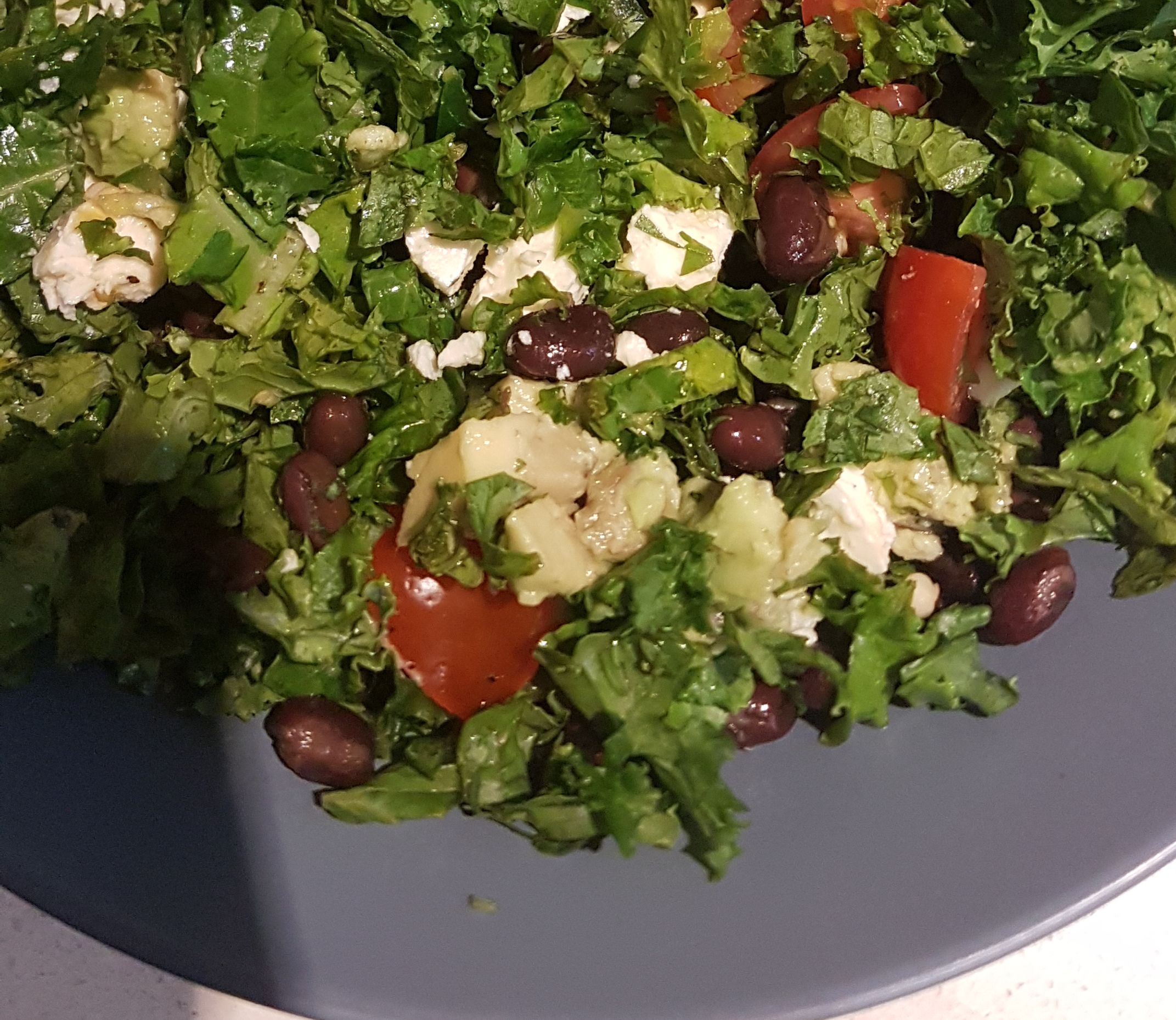 Black bean & Kale salad | bunch