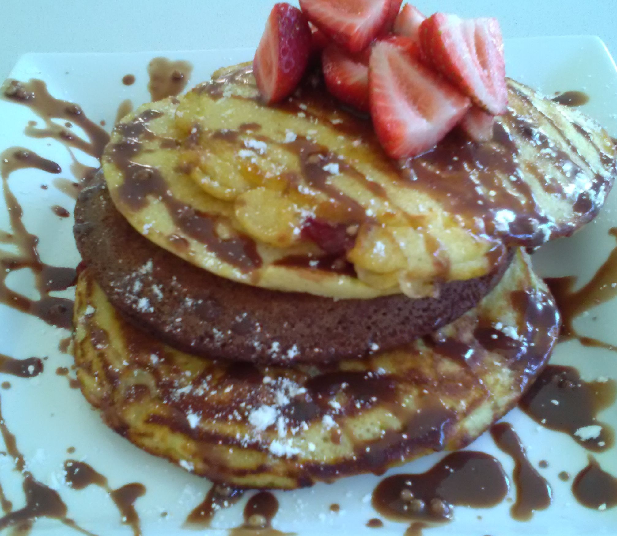 Neopolitan Nutella Pancakes | bunch