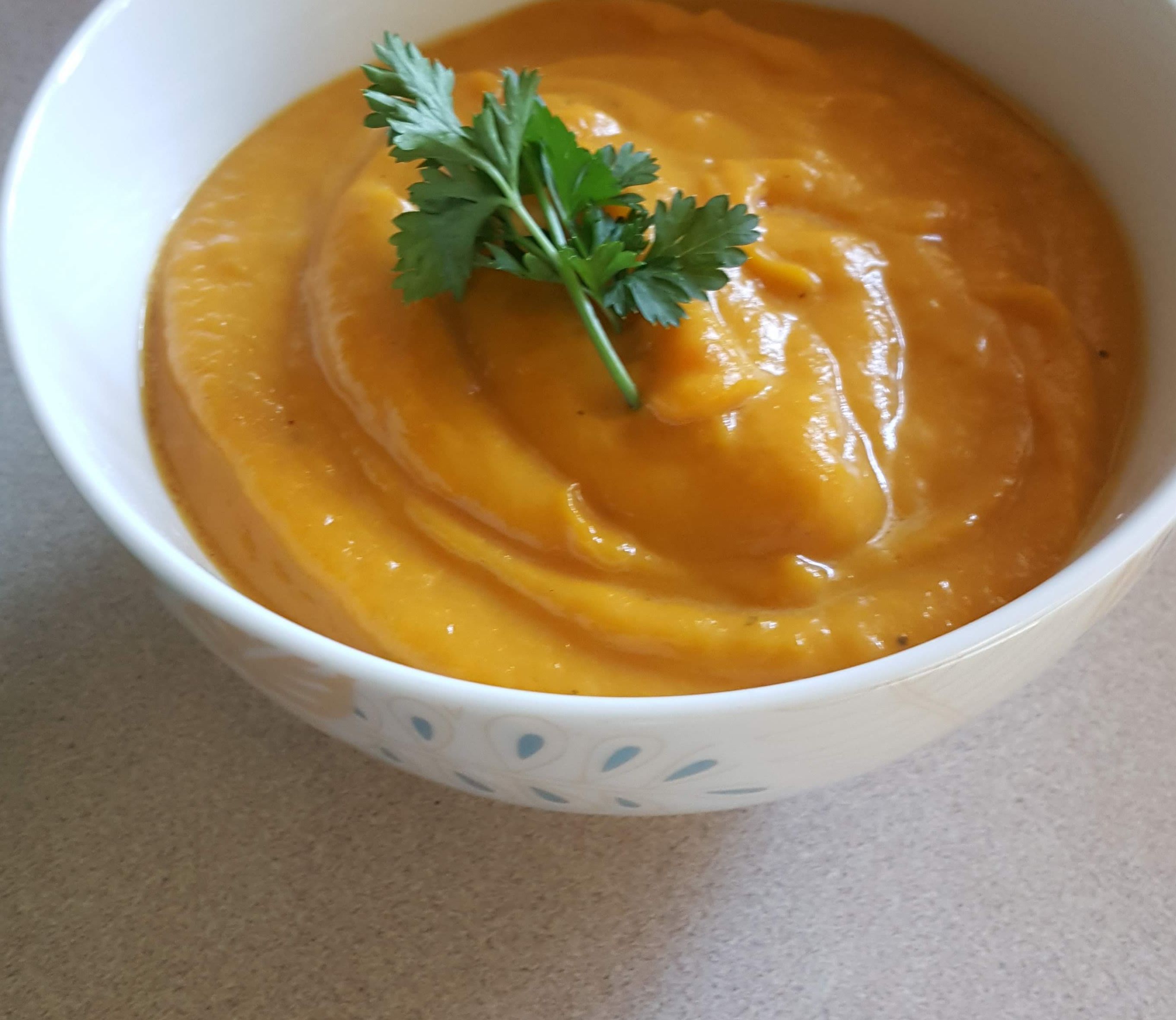 Creamy sweet potato and pumpkin soup | bunch