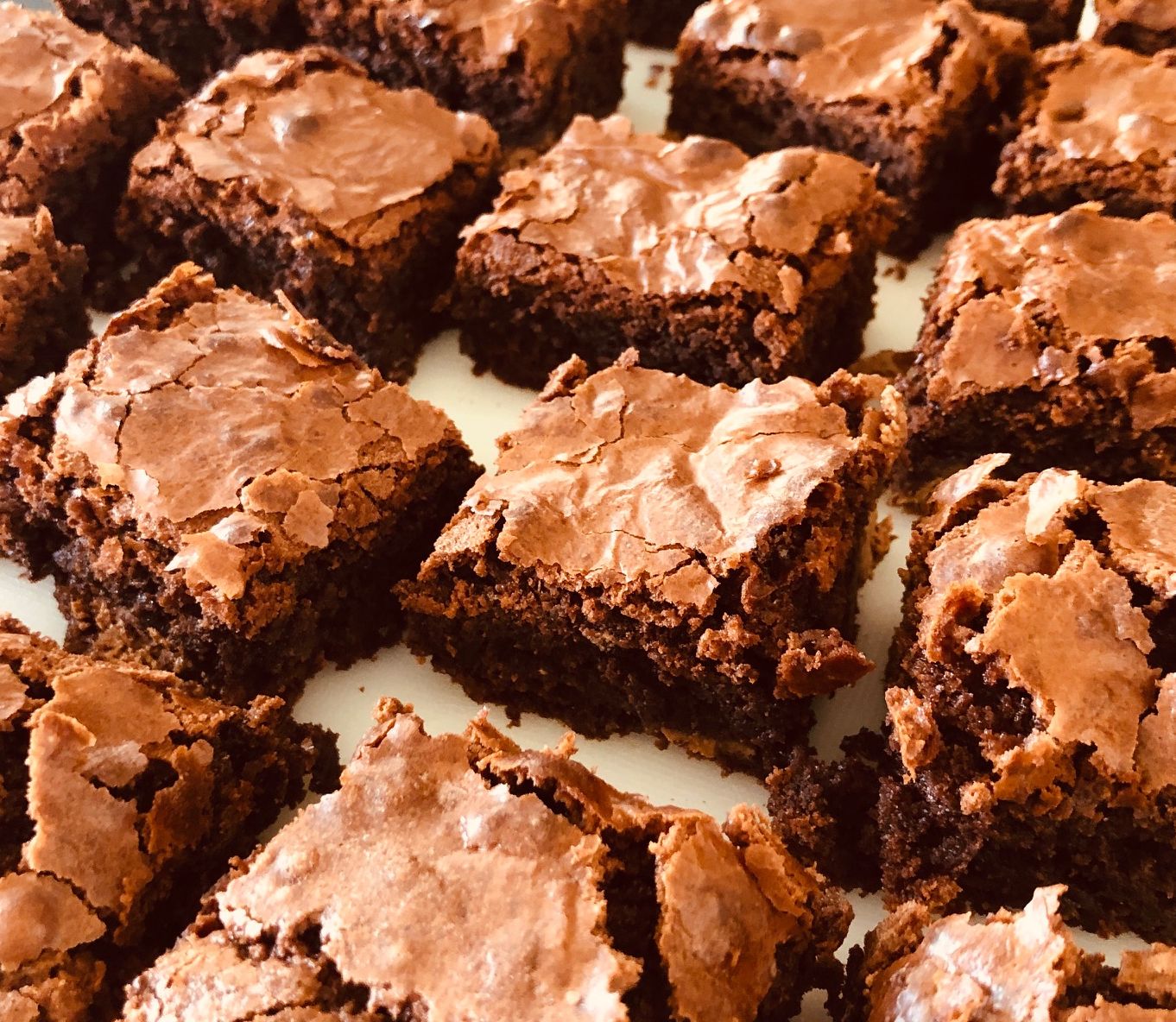 Crackly top brownies | bunch