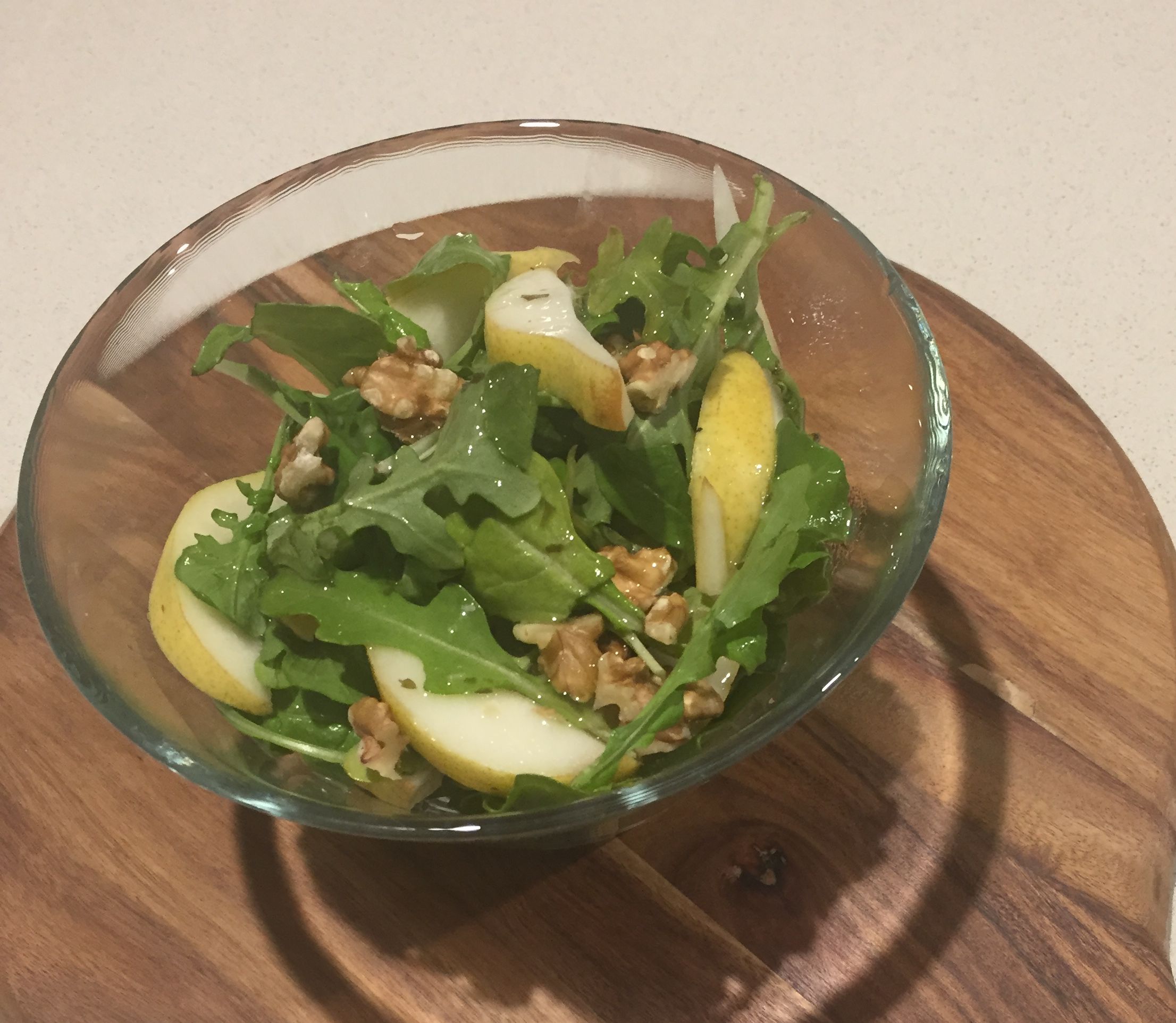 Quick rocket, pear & walnut salad | bunch