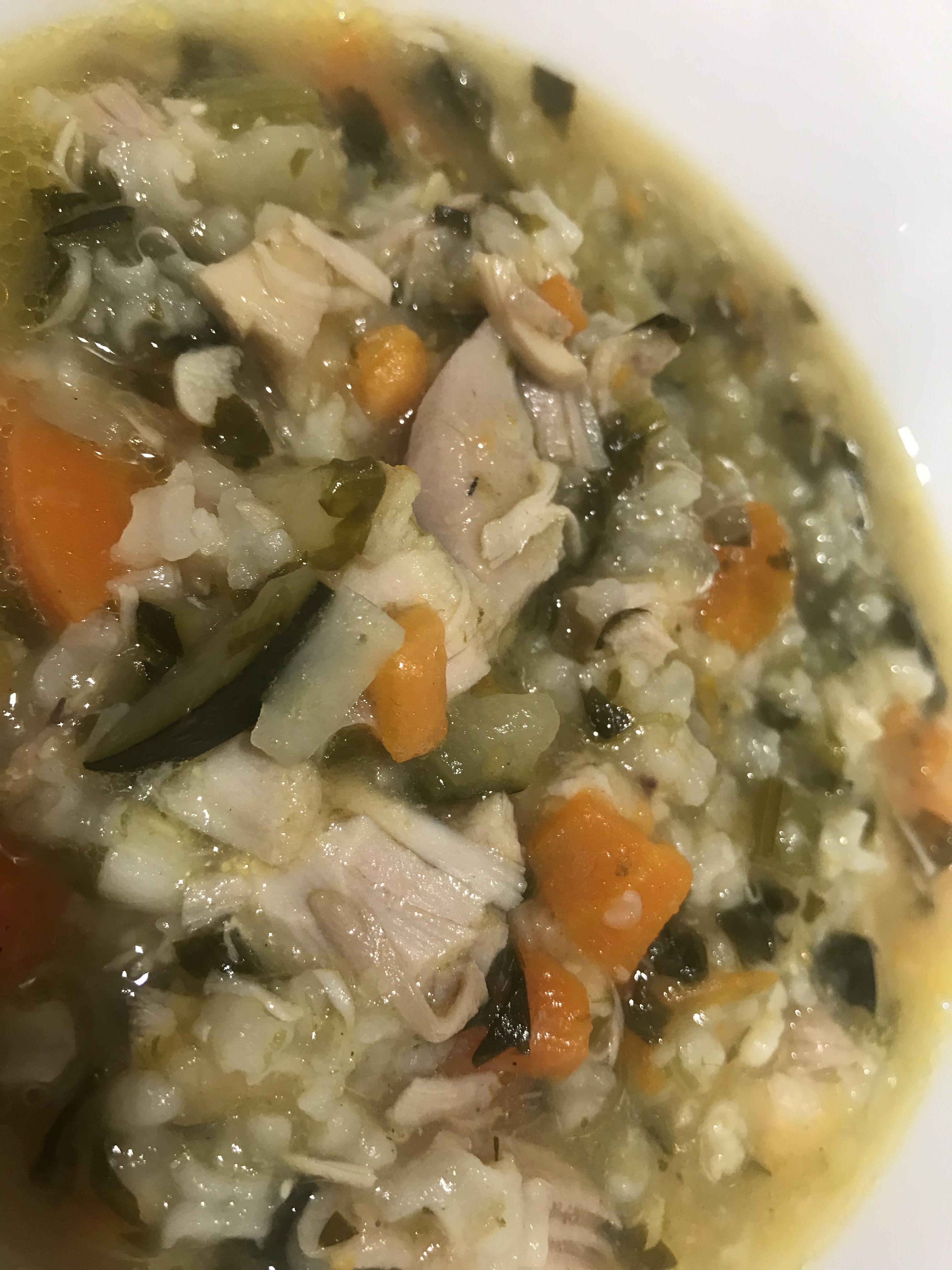 Chicken & vege soup with rice | bunch