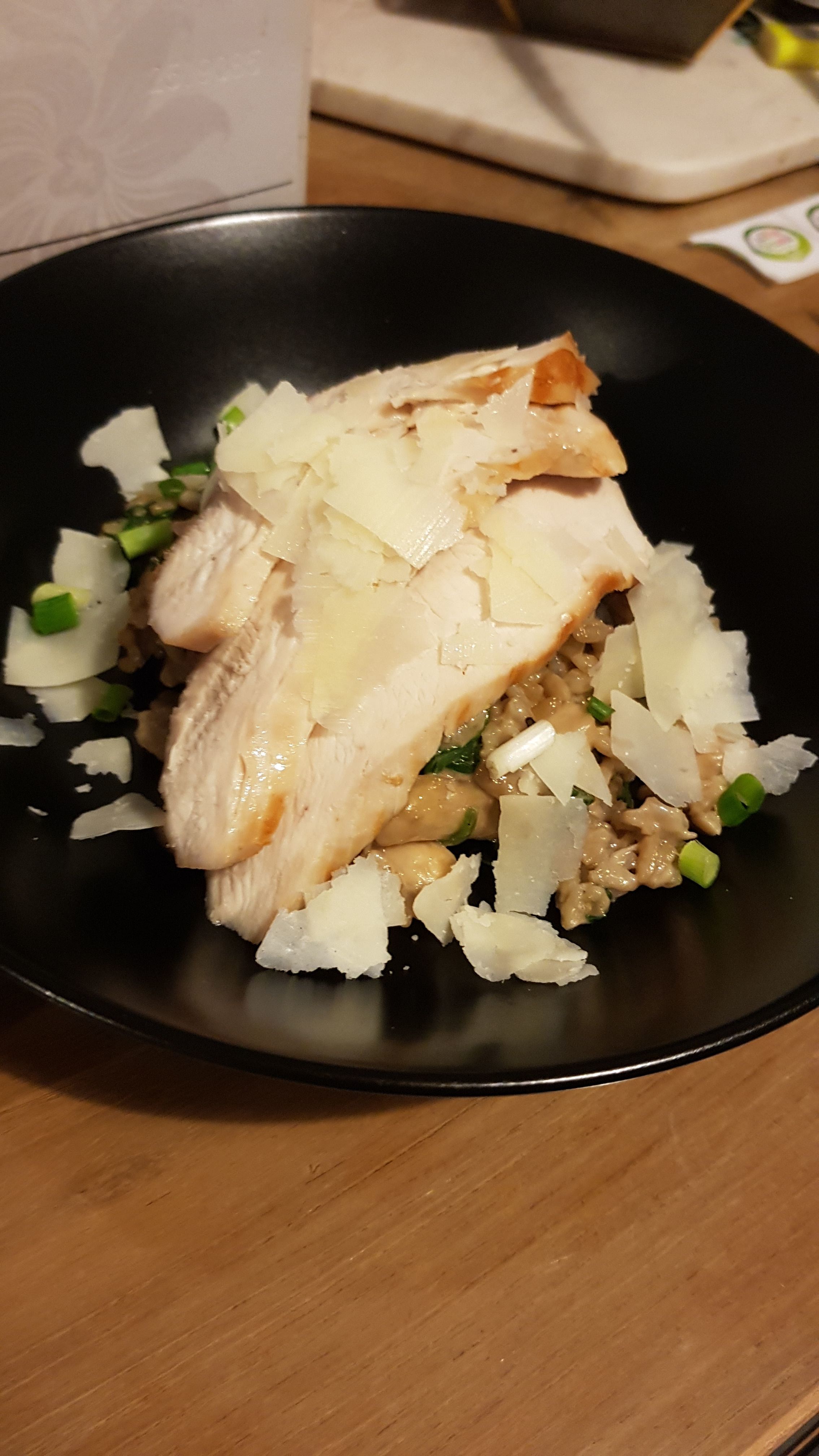 Mixed mushroom risotto with chicken | bunch