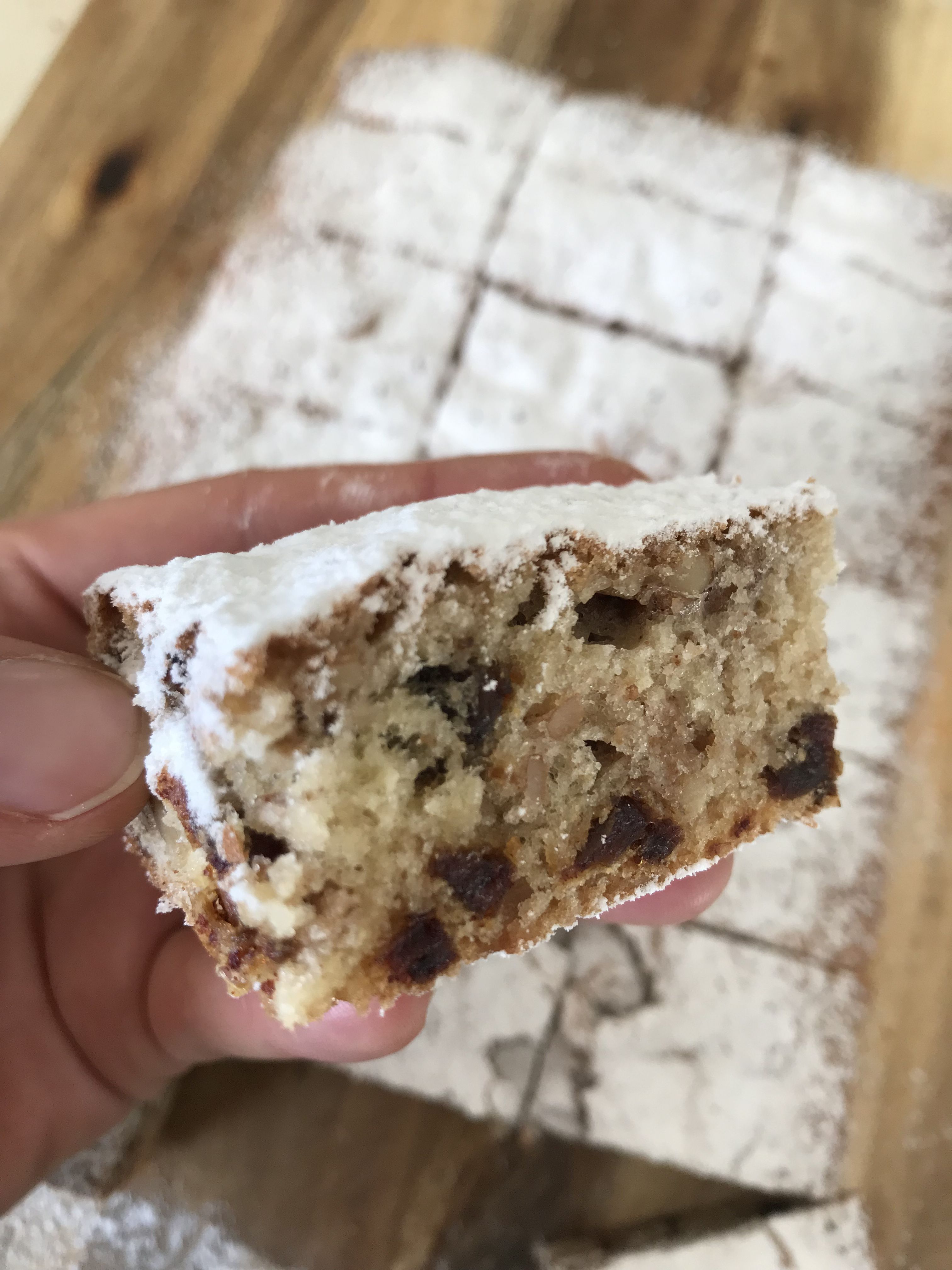 Chewy Date & Walnut Slice -> Dairy Free! | bunch