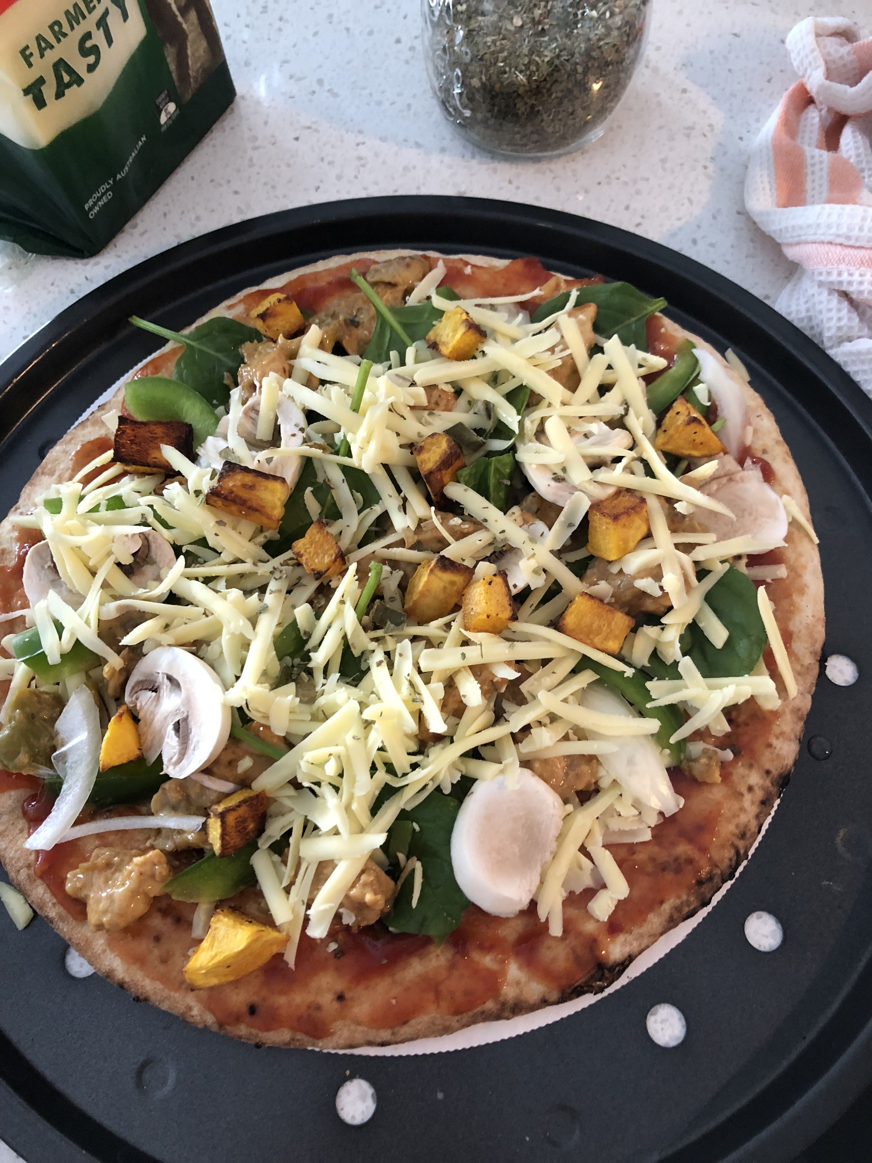 Two ingredient Pizza base | bunch