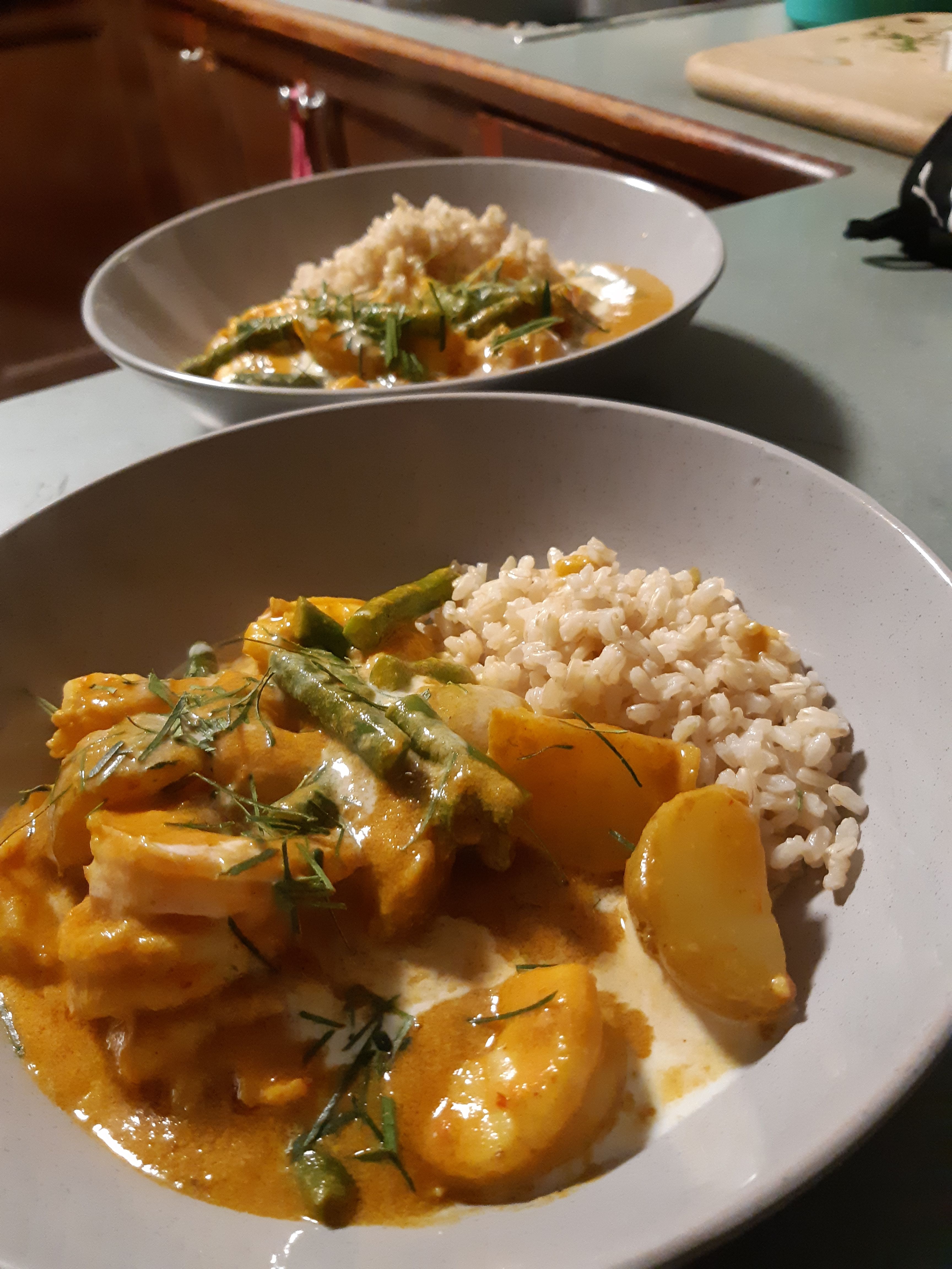 Yellow prawn curry | bunch