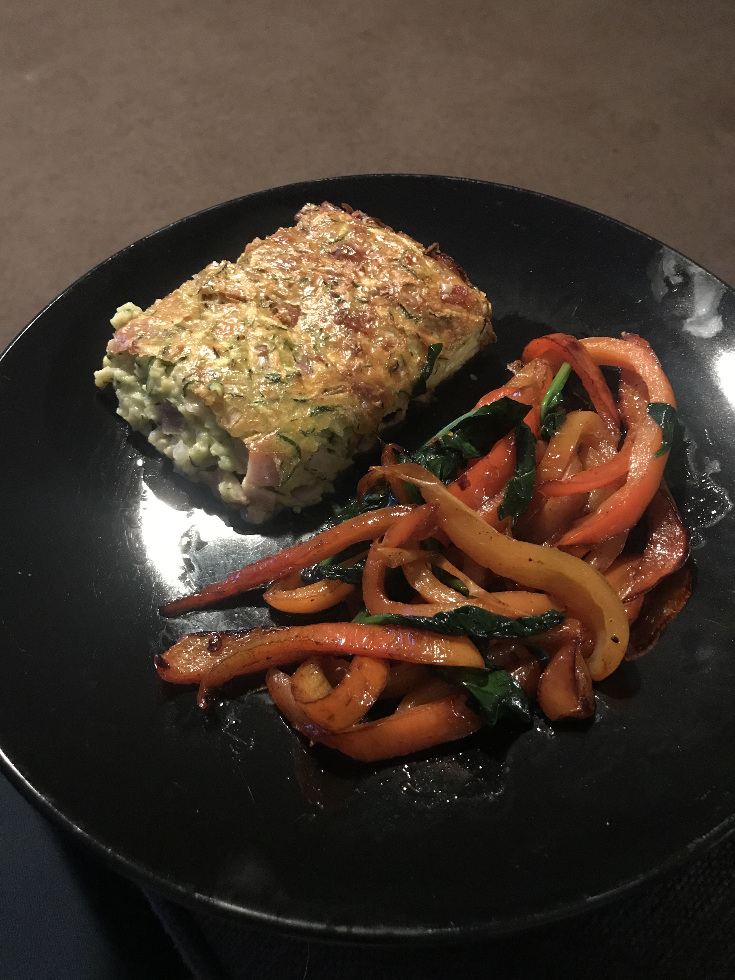 Zucchini & spinach slice | bunch