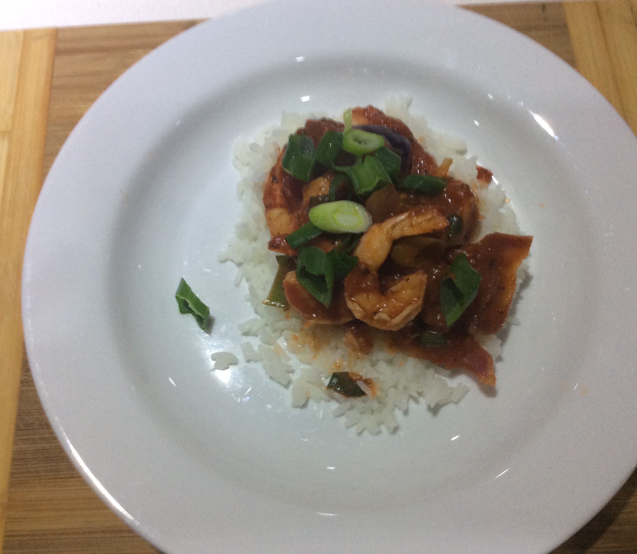 Prawns with Tomato Chilli & Rice | bunch