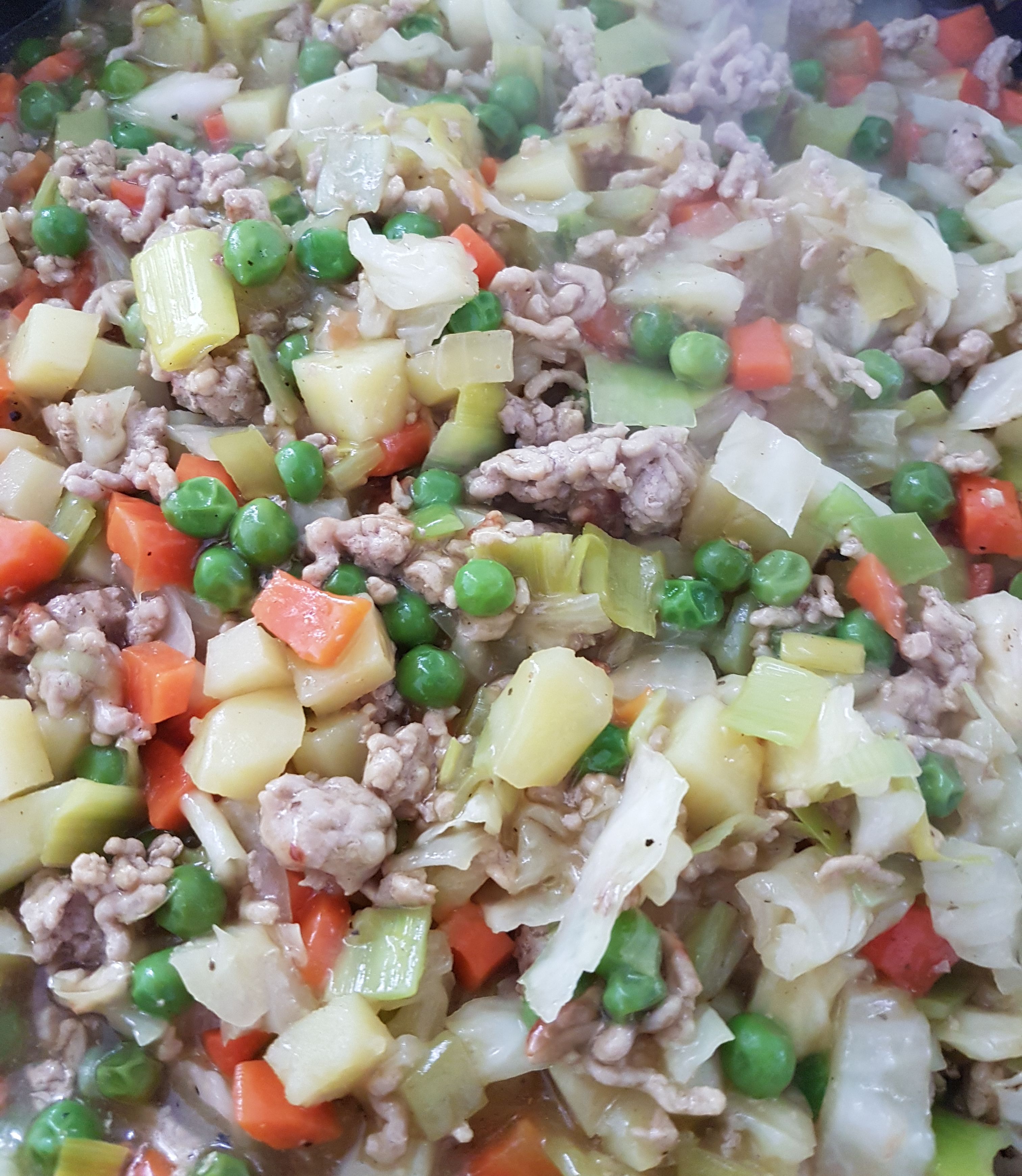 Mixed Vegies with Mince Meat and Leek | bunch