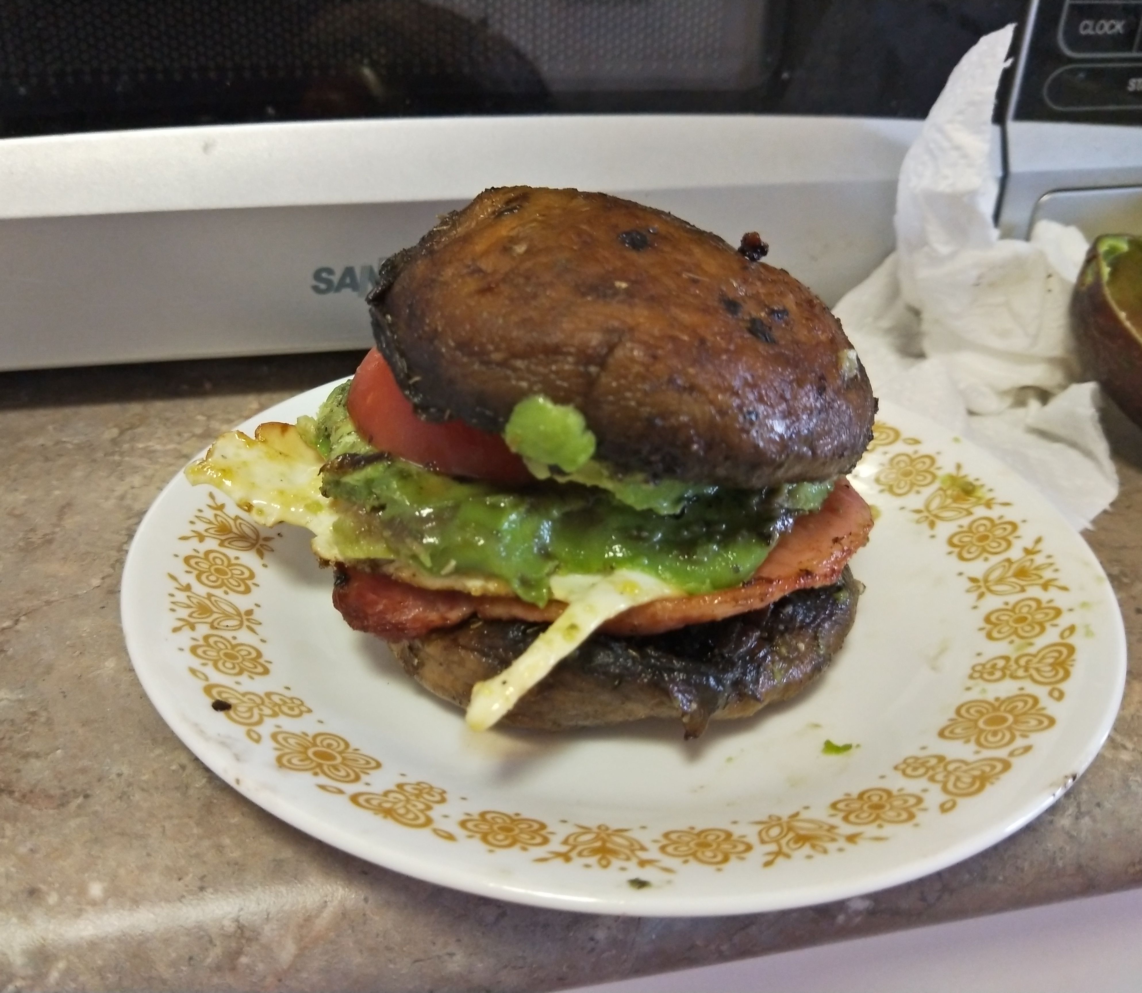 Mushroom bun burger | bunch