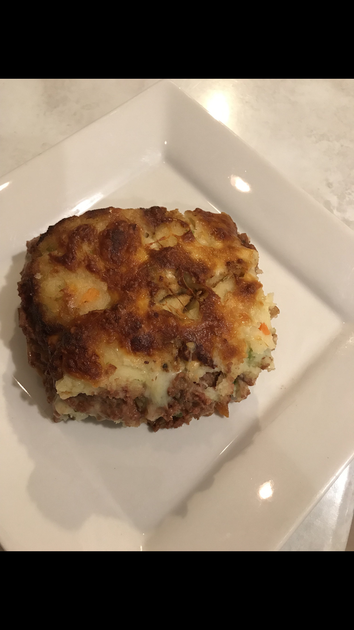 Layered Hash Brown Shepherds Pie | bunch