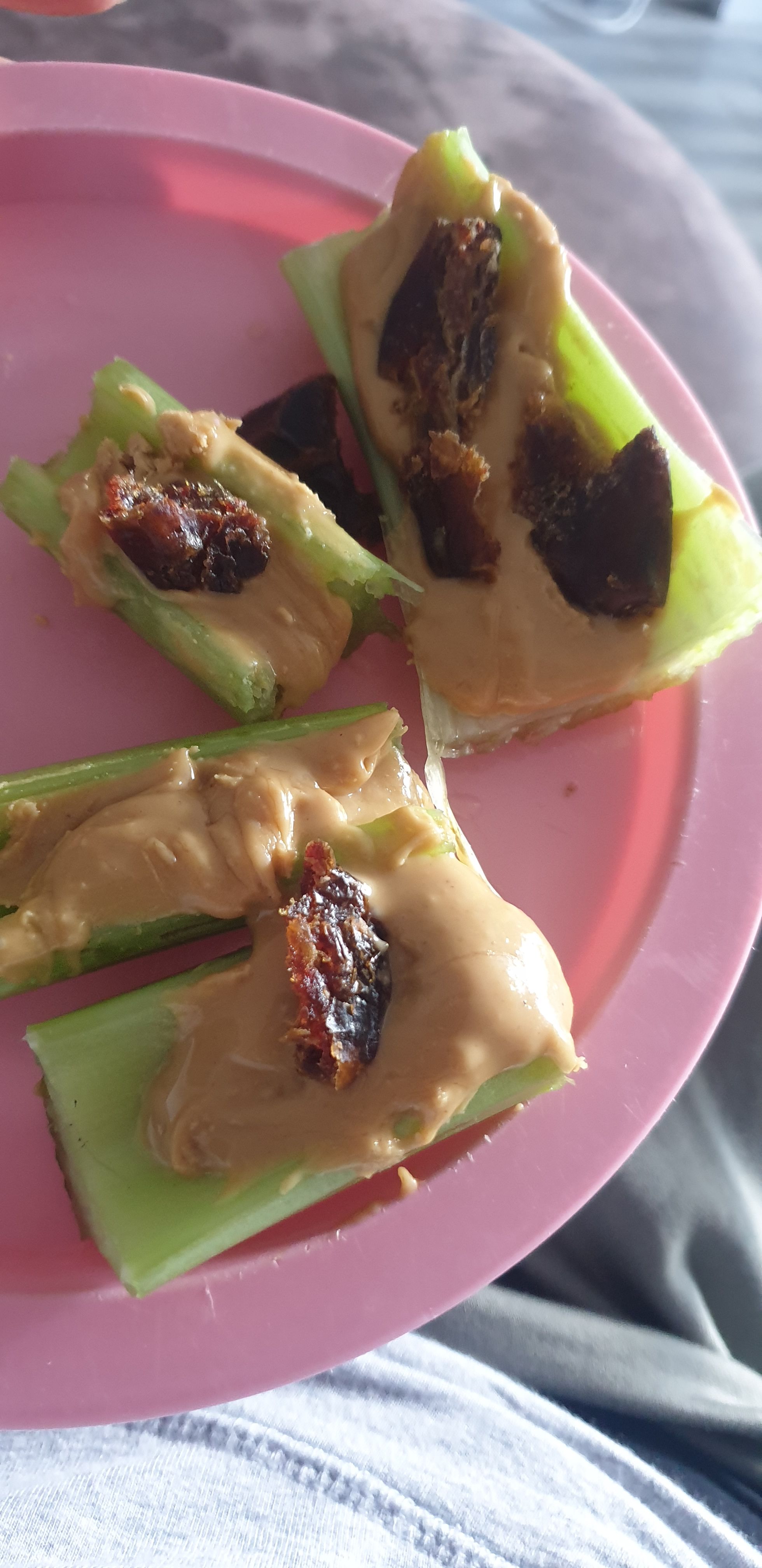 Date & Peanut Butter Celery Stick Snacks | bunch