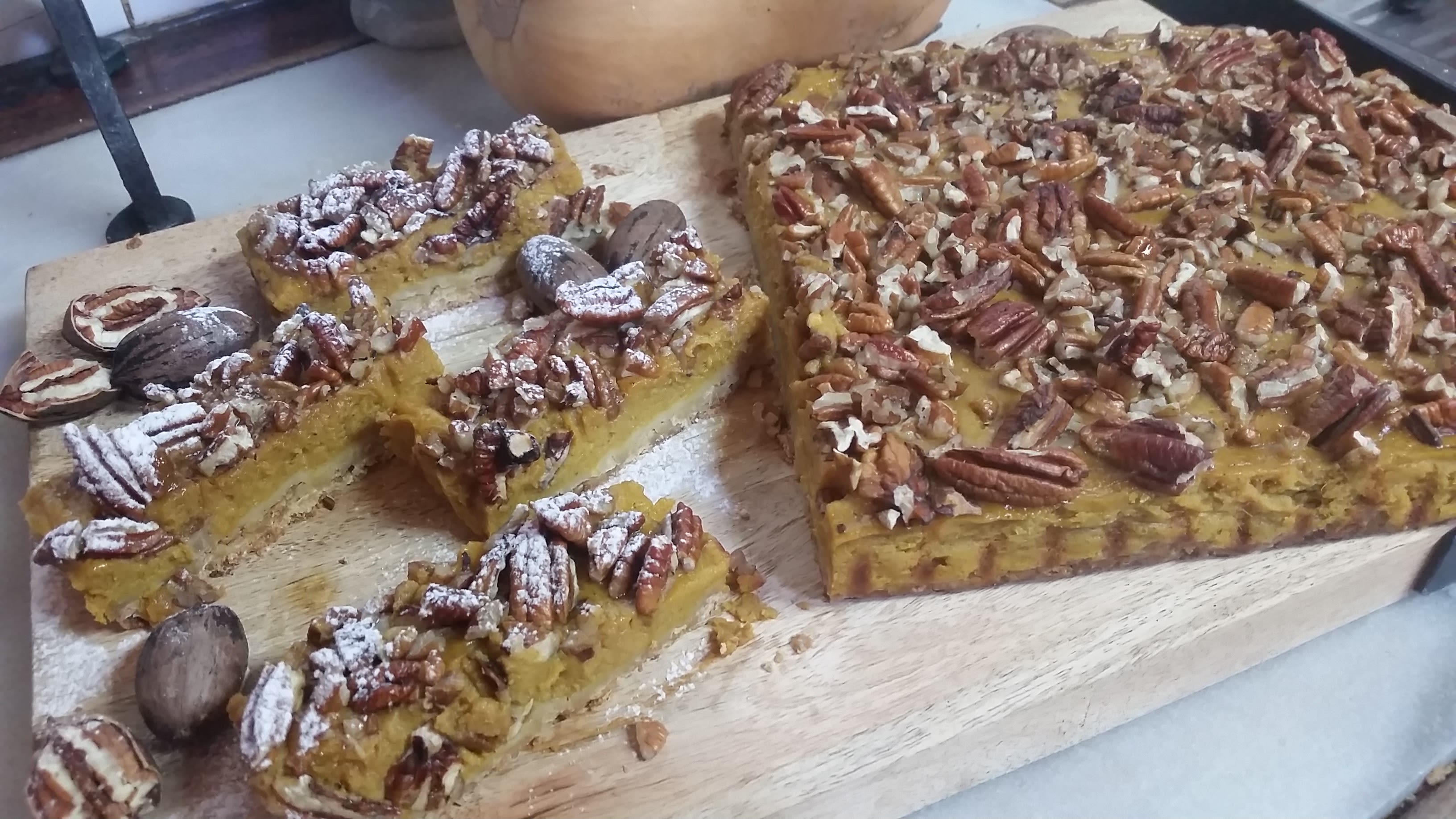 Butternut Pumpkin and Pecan slice | bunch