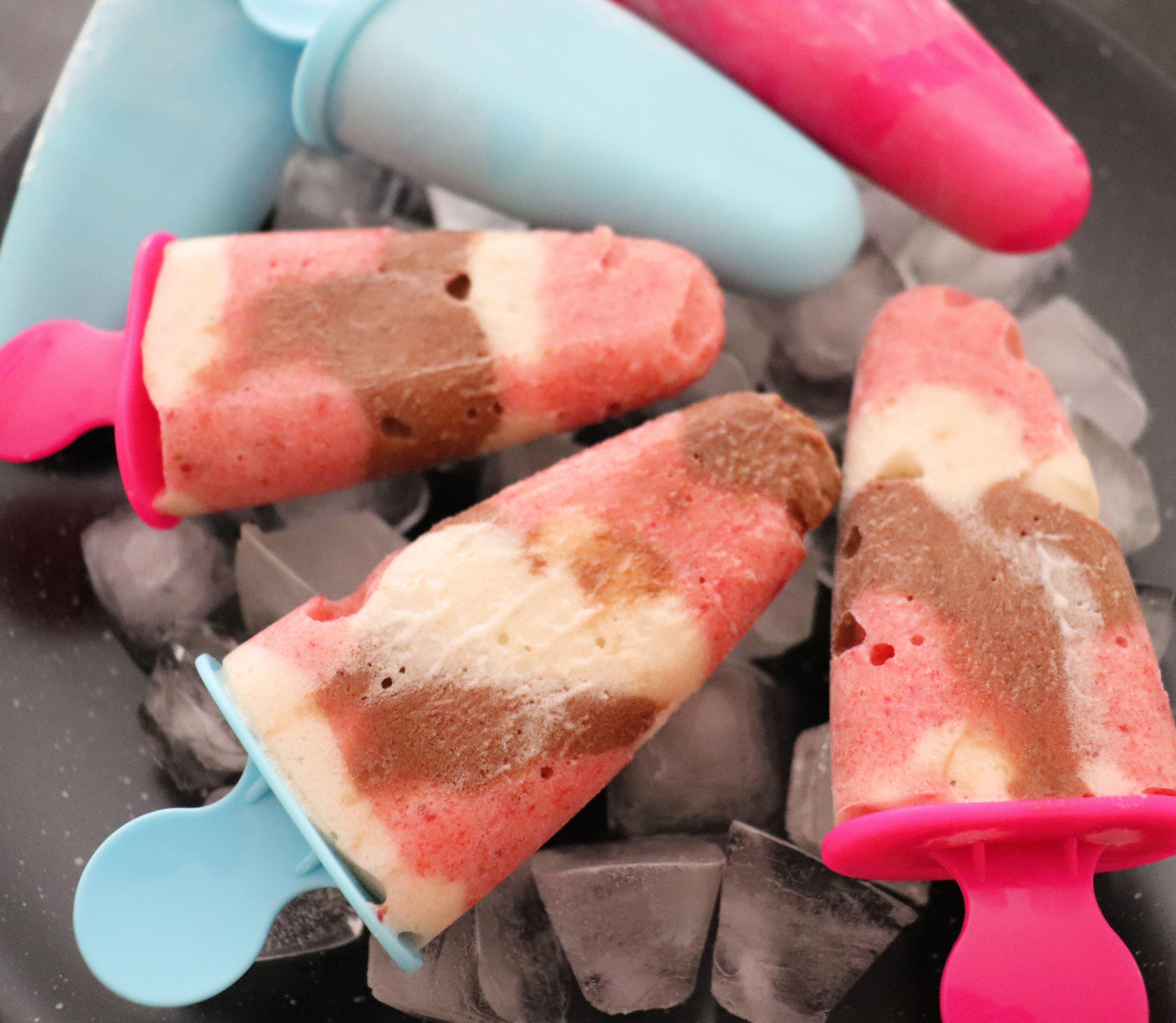 Rainbow Fruit Ice Creams | bunch