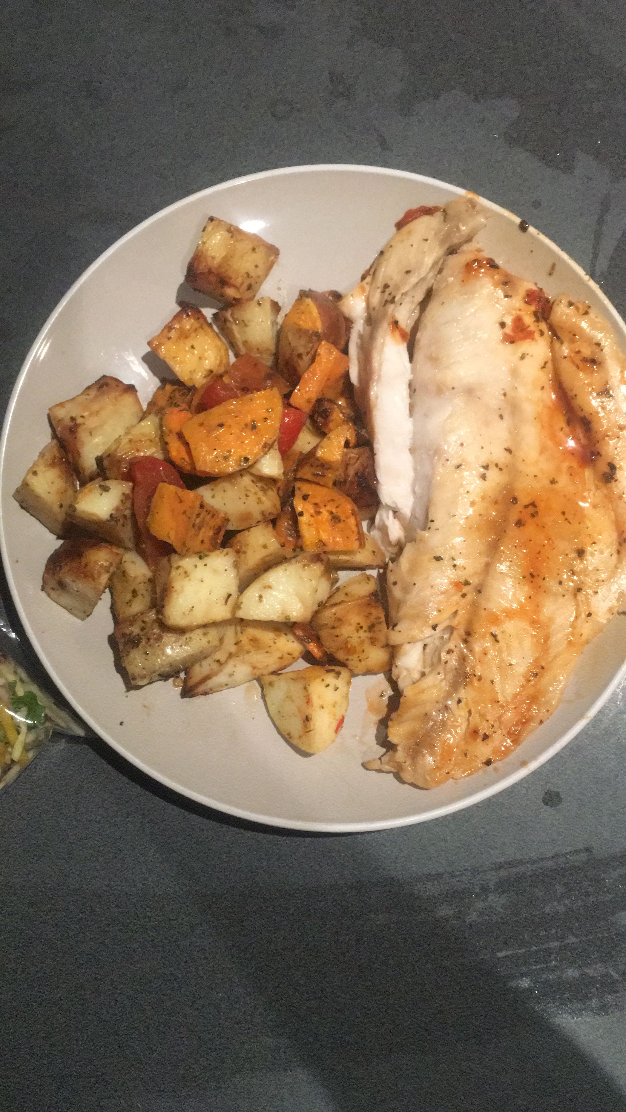 Roast fish and veggies | bunch
