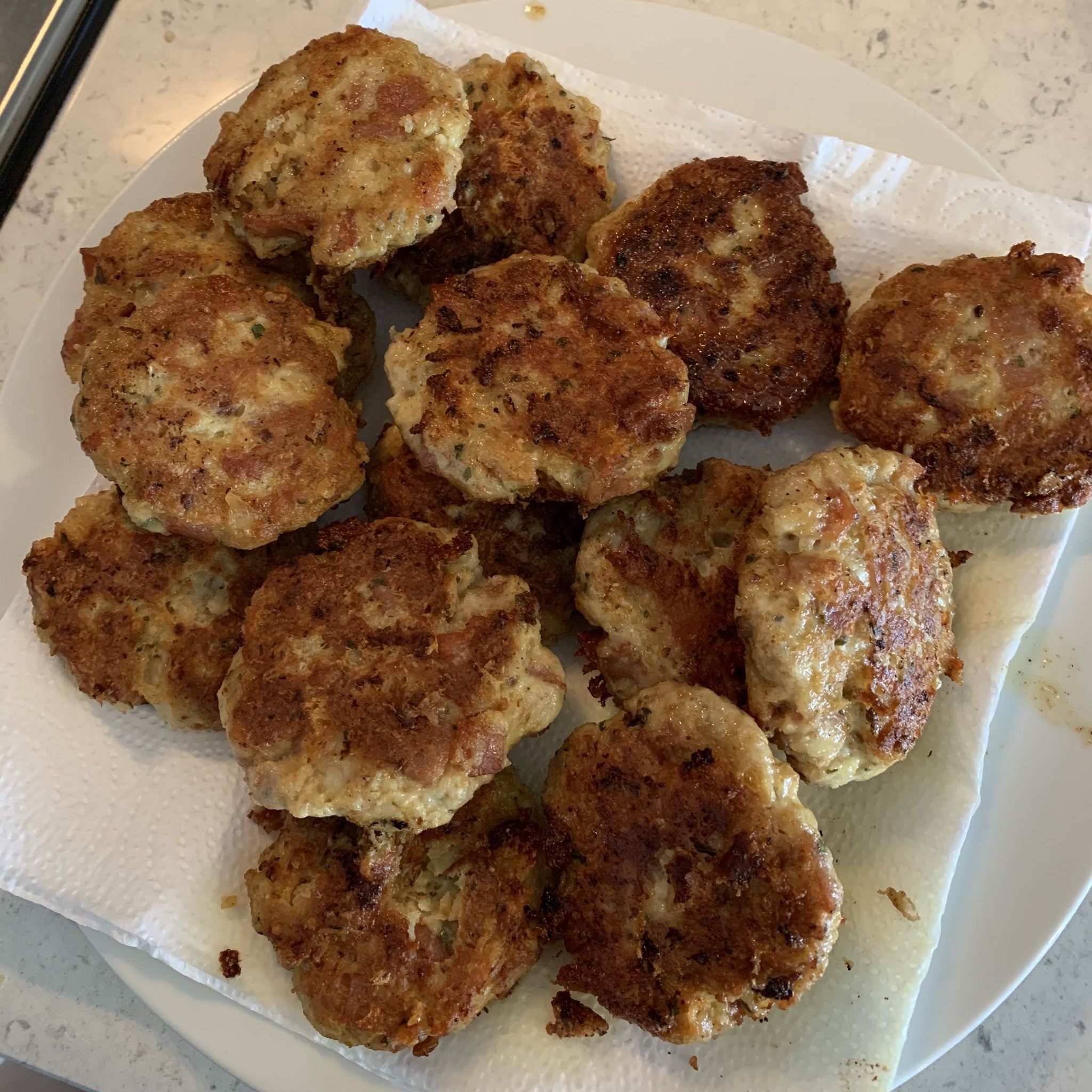 Chicken, Bacon & Cheese Rissoles | bunch