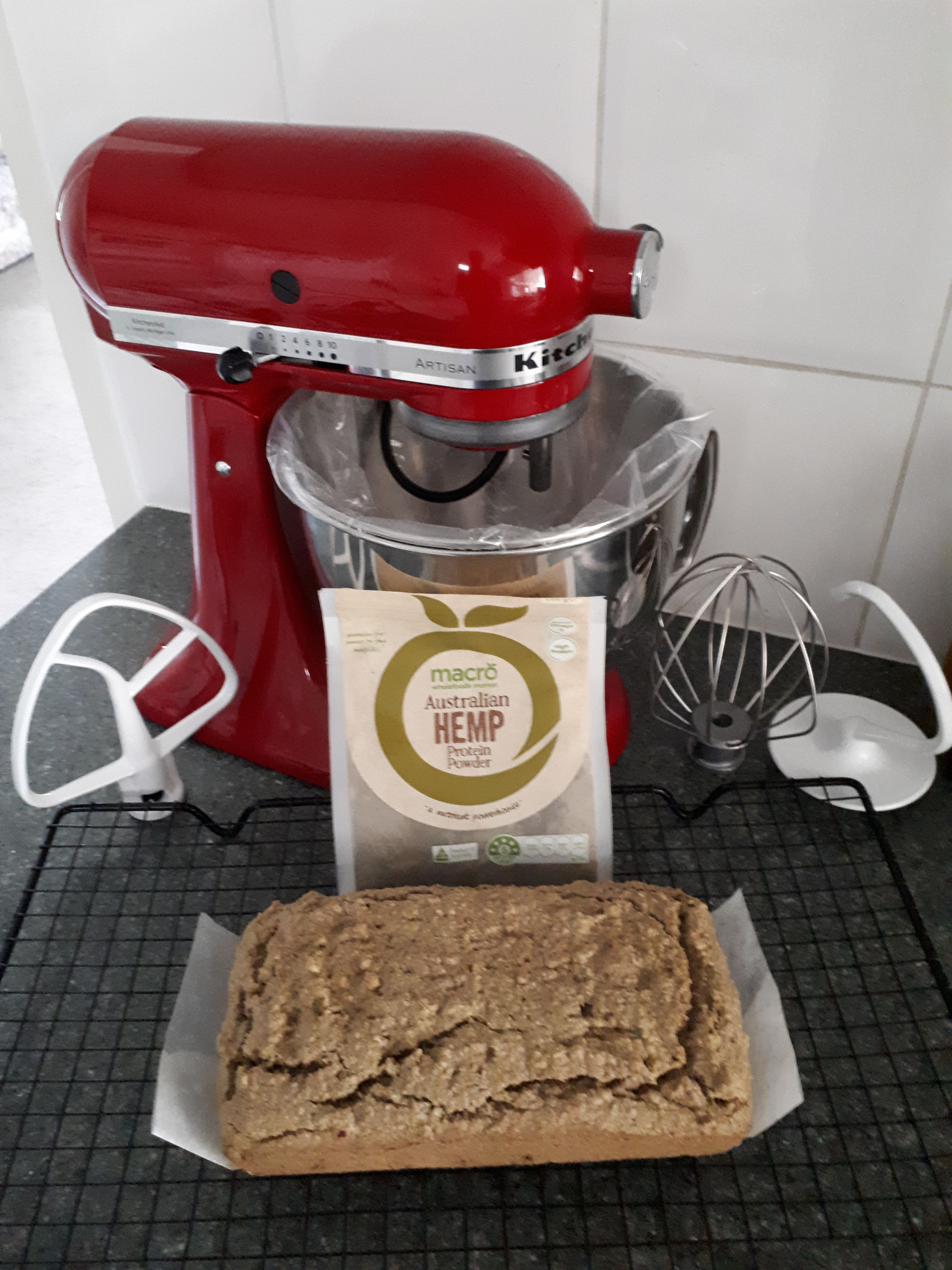 Herb & garlic bread with Almond meal & Hemp powder | bunch