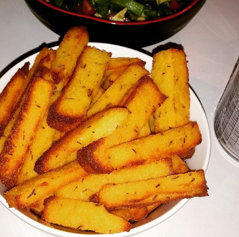 Parmesan & Polenta Chips with rosemary | bunch
