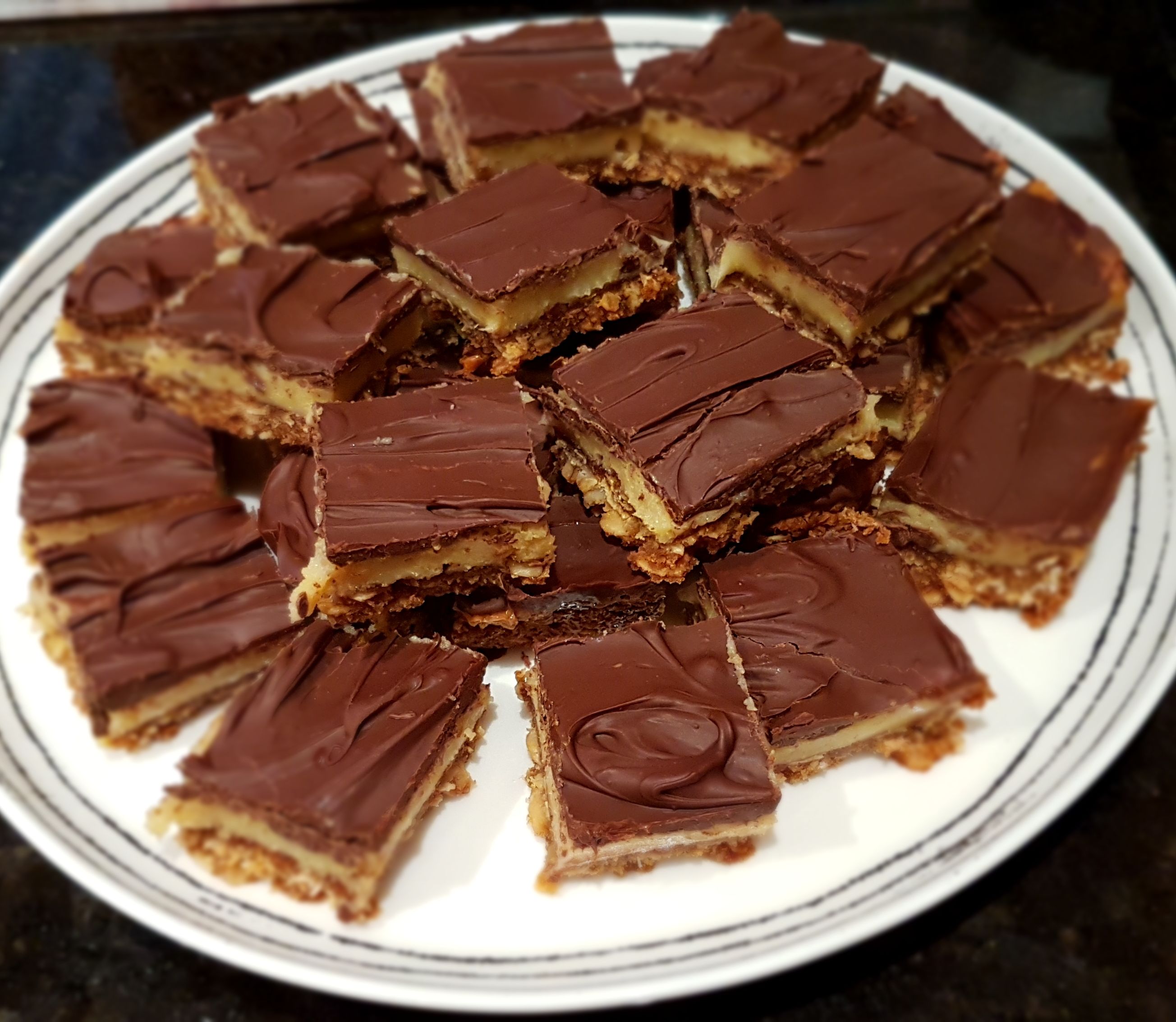 Golden Syrup & Oat Caramel Slice | bunch