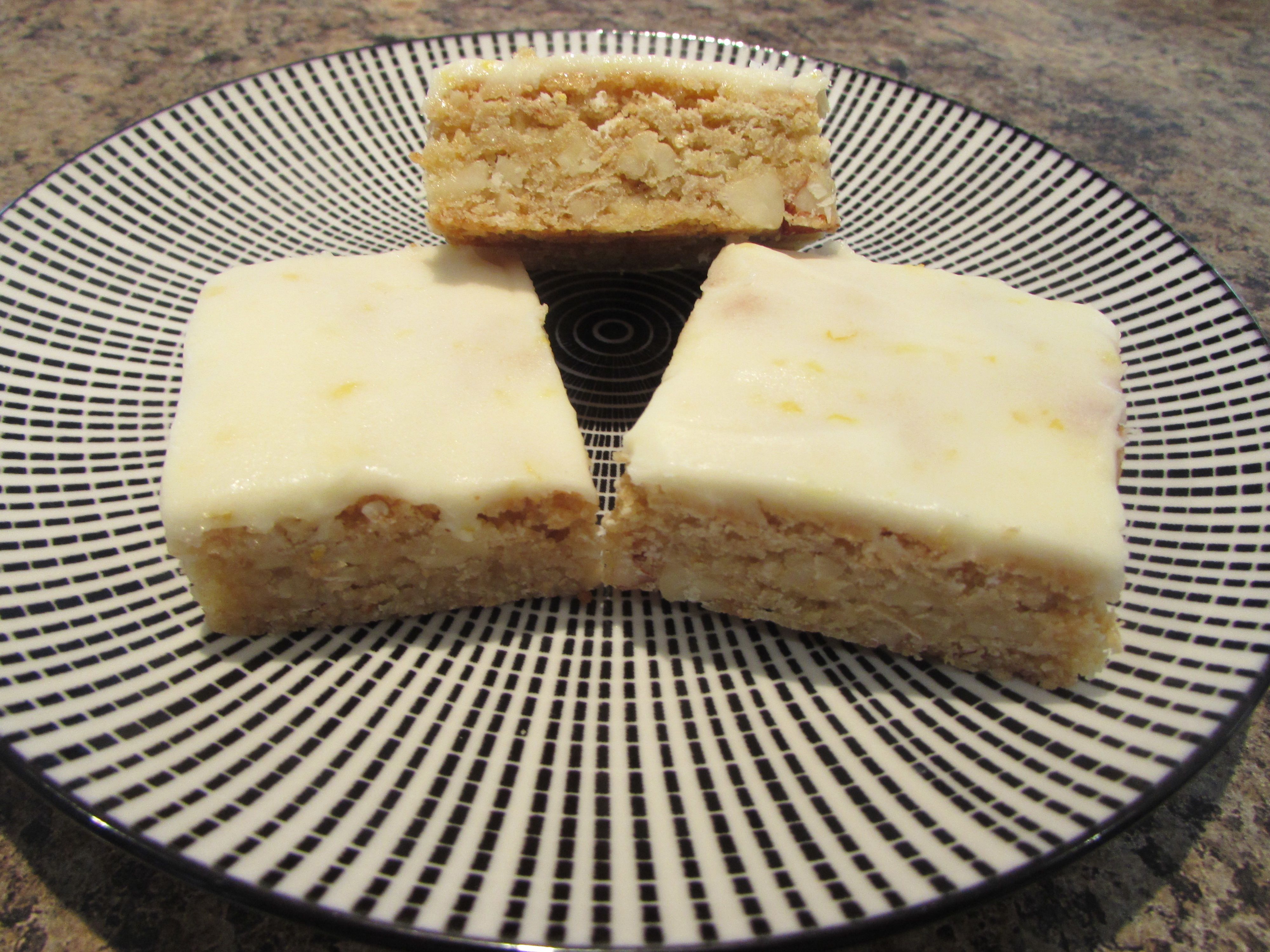Lemon, Oat and Nut Slice | bunch