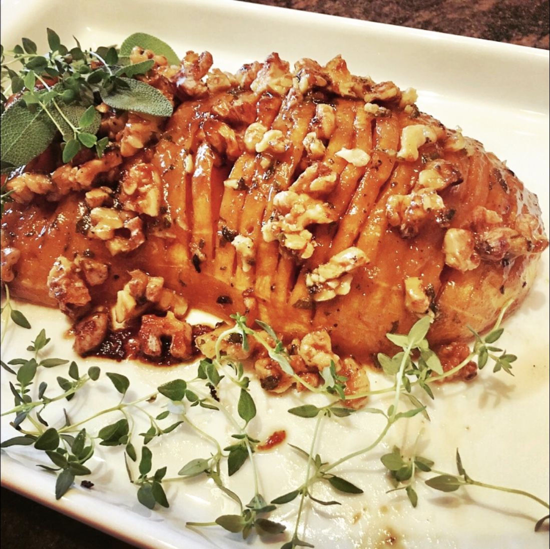 Maple Walnut Hasselback Pumpkin | bunch