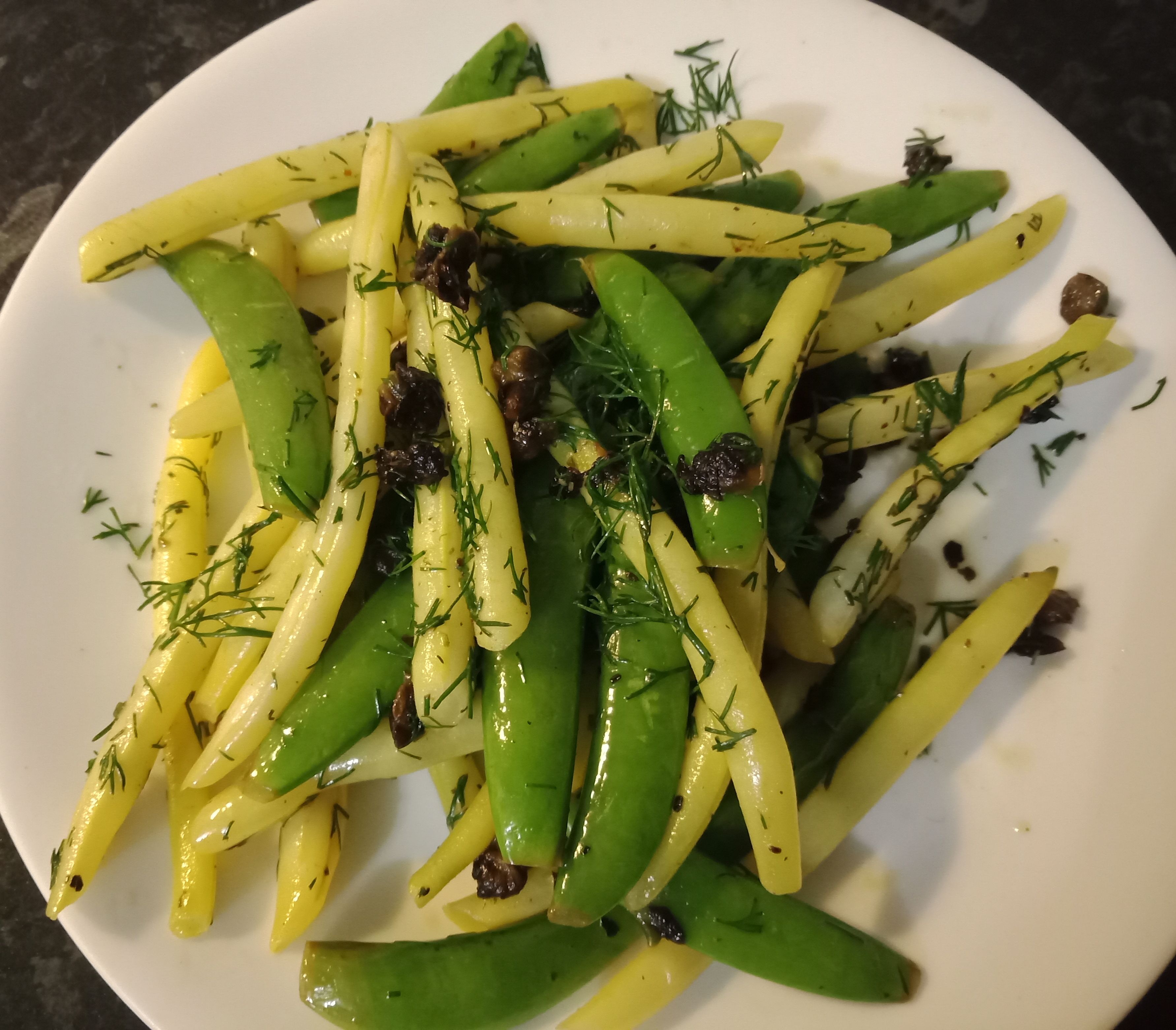 Butter Beans, Sugar Snap Peas, Dill & Capers Side | bunch