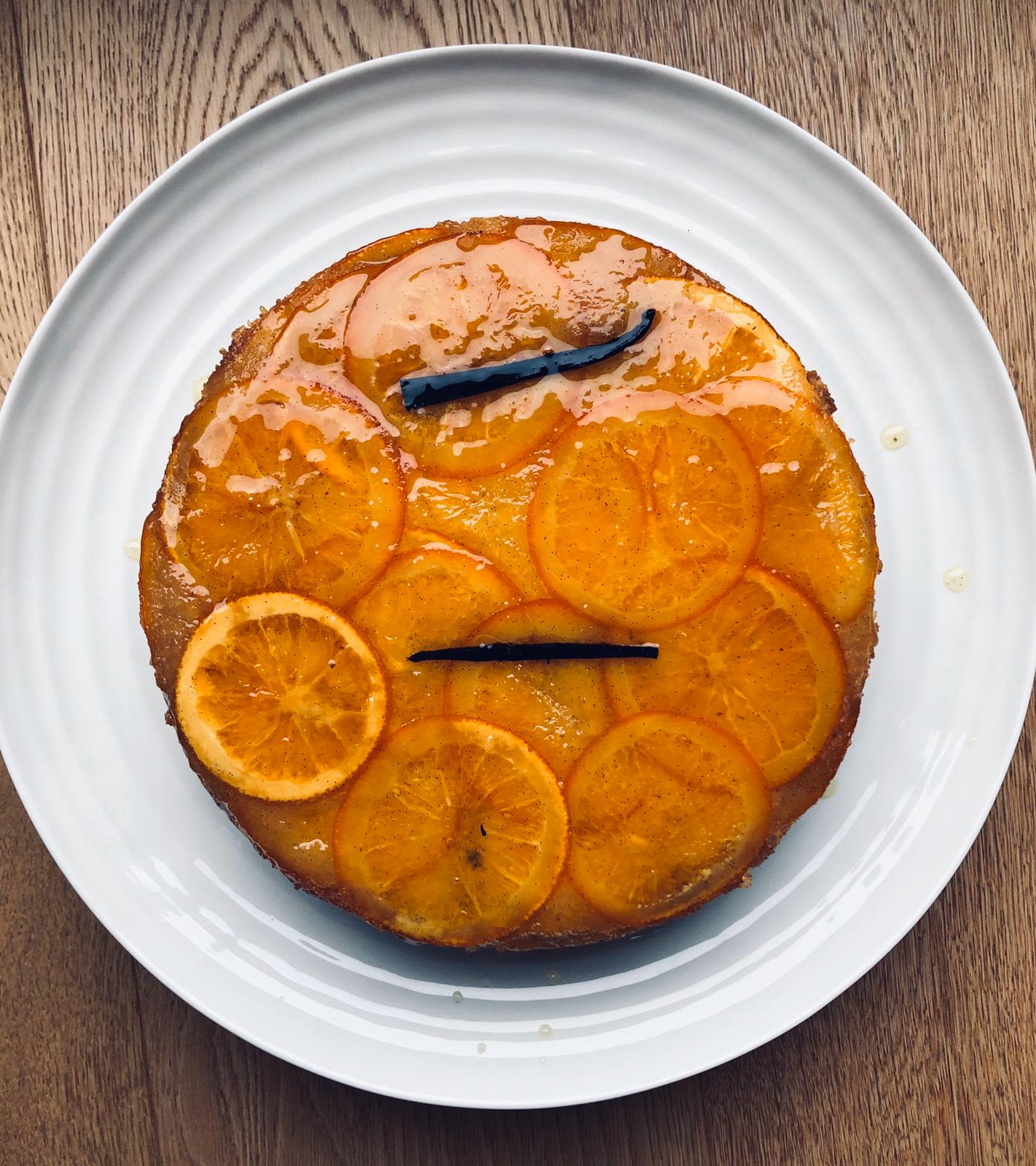 Sticky Orange and Vanilla upside down cake | bunch