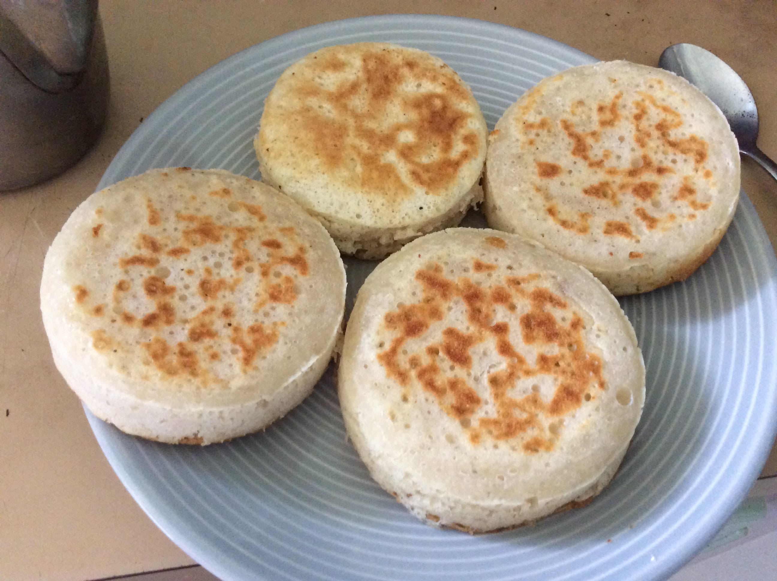 Crumpets, made with sourdough starter discard. | bunch