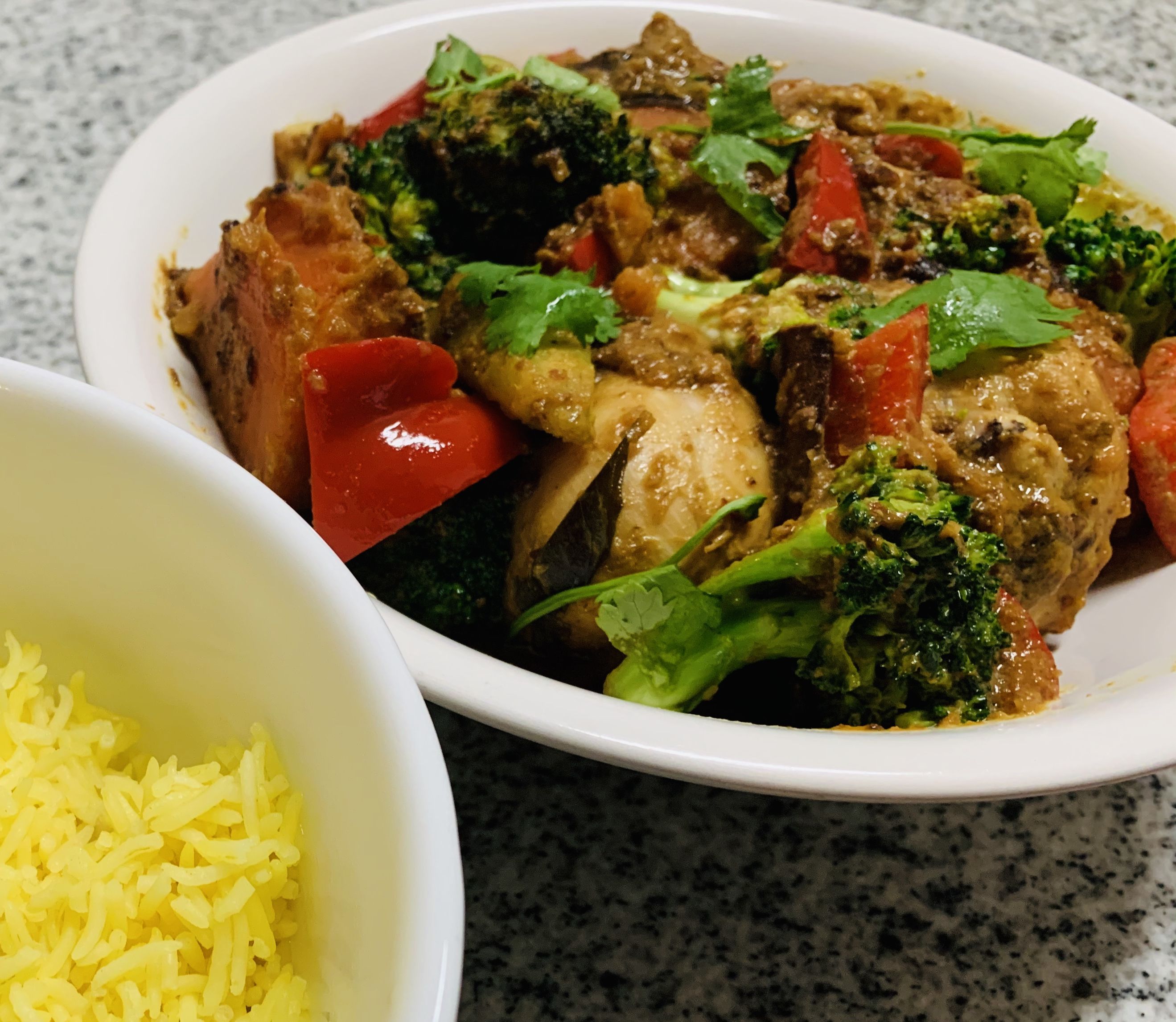 Malaysian Chicken Curry and Turmeric Rice | bunch