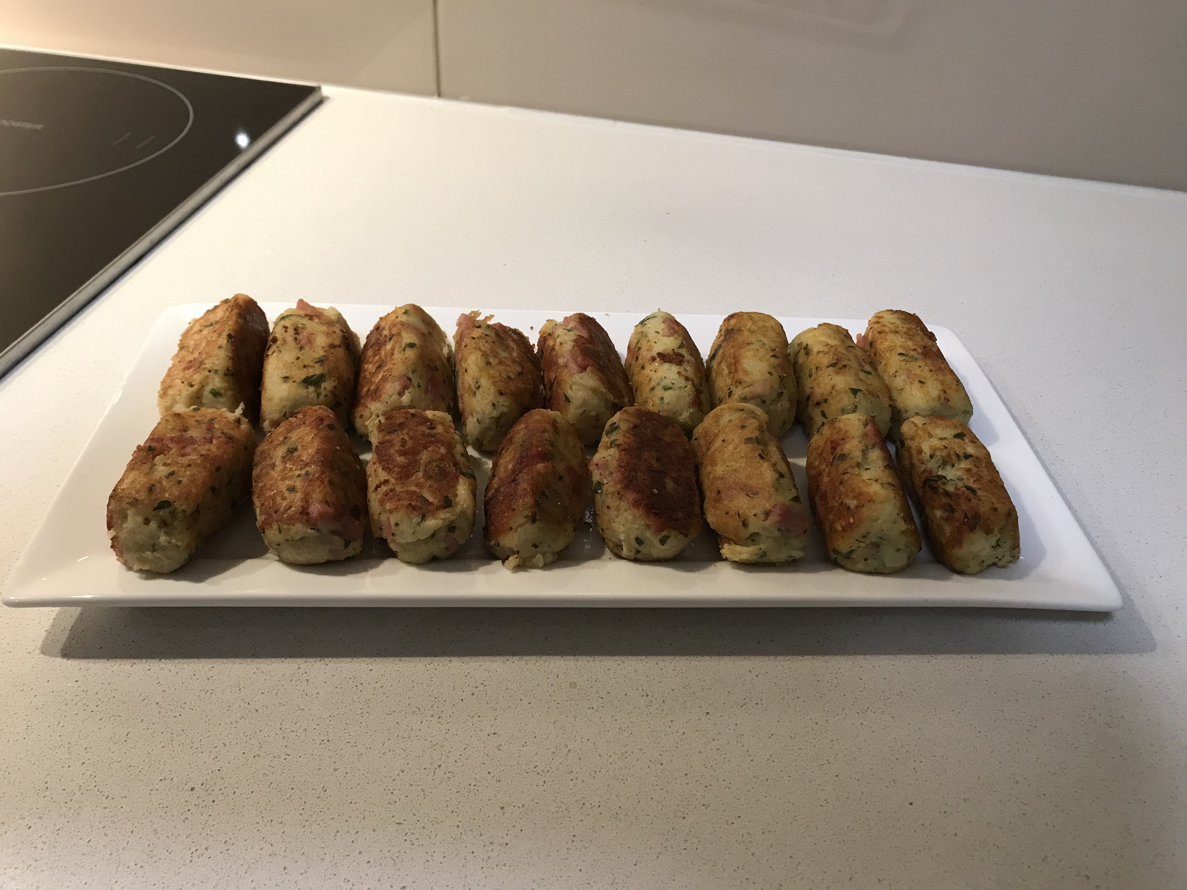 Potato, rice, ham & cheese croquettes | bunch